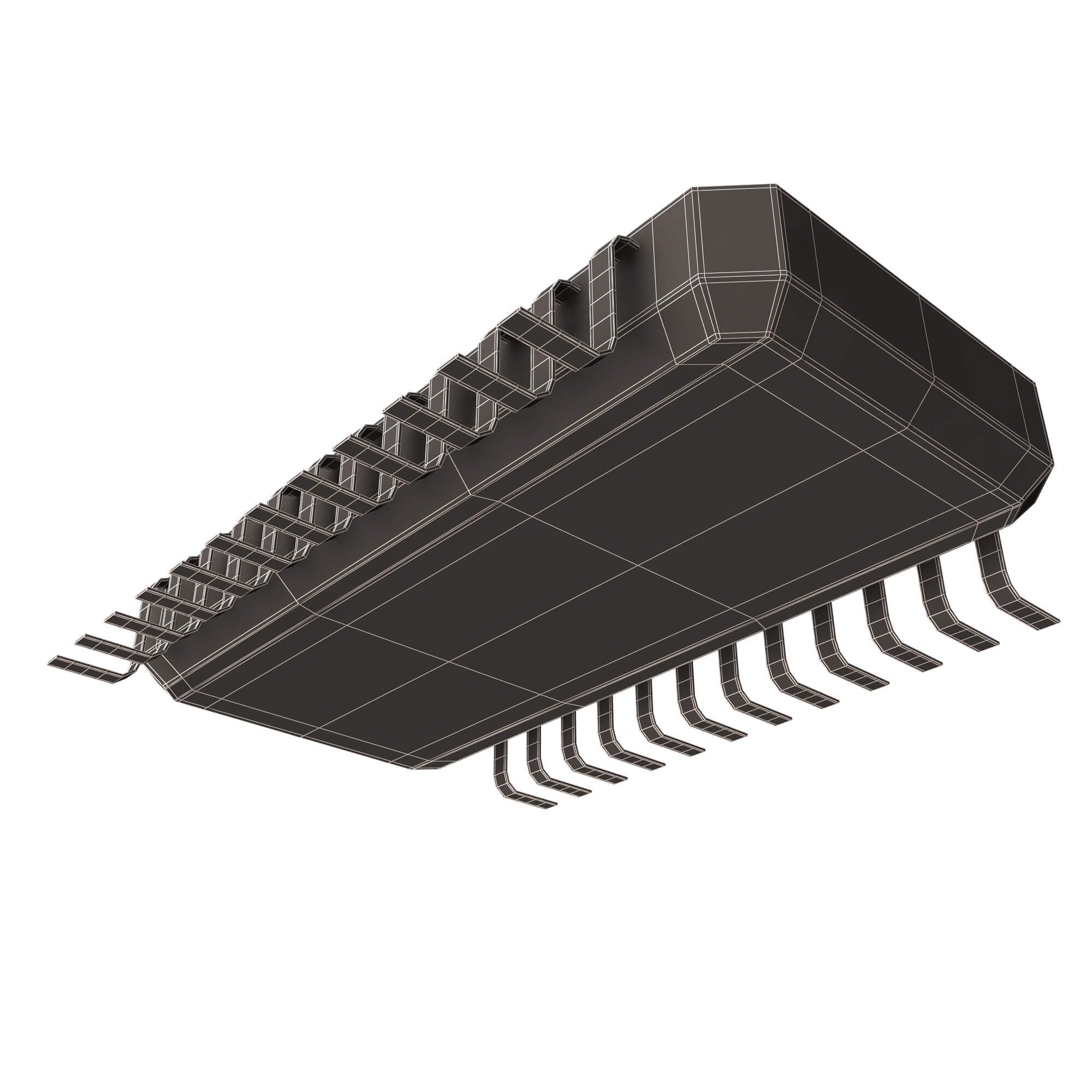 Microchip - 3D Model by KhaganFX