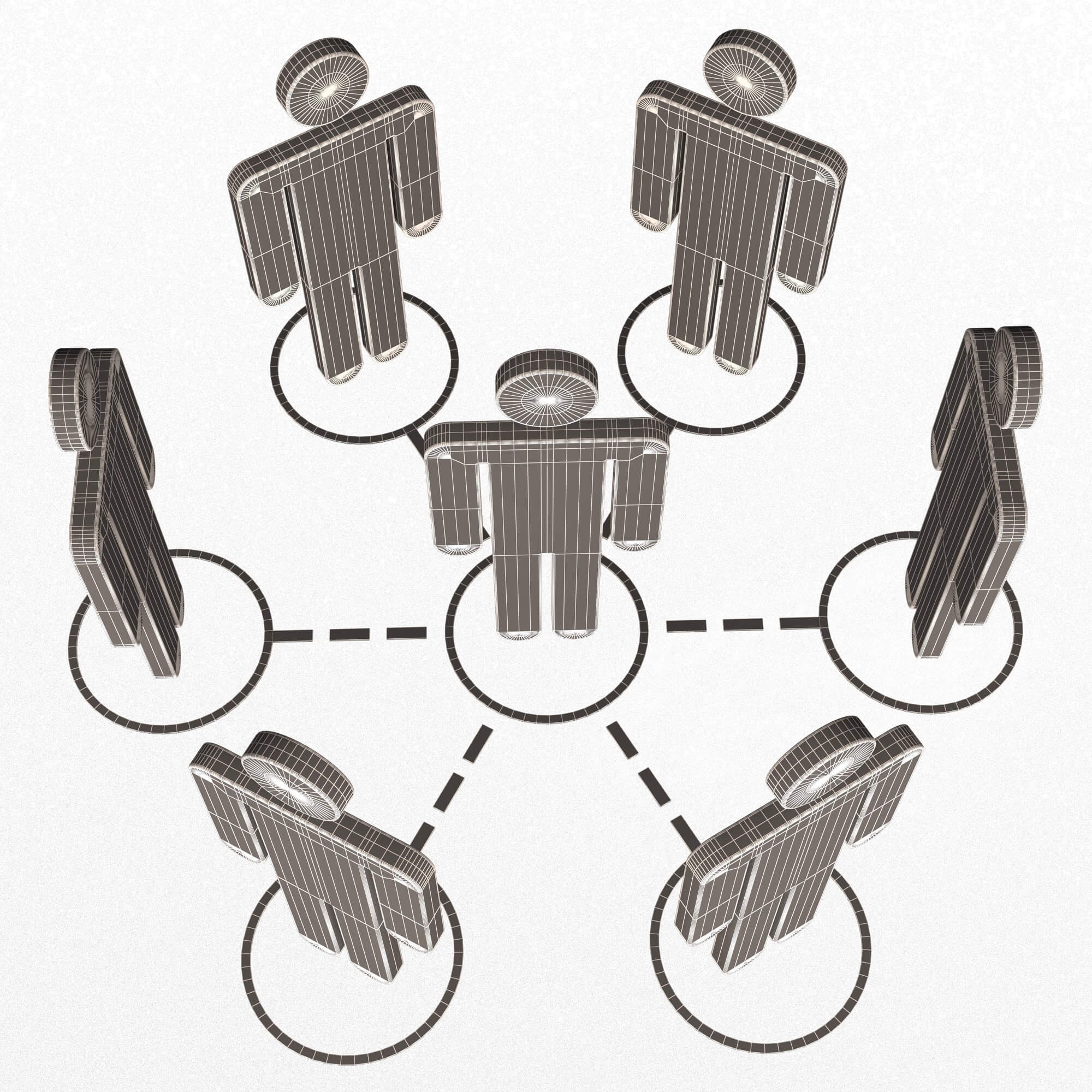 Network Connection Symbol - 3D Model by KhaganFX