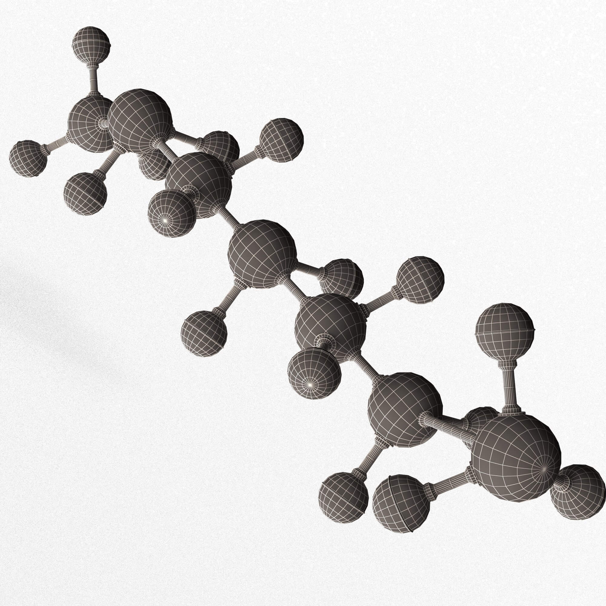 Octane Molecule - 3D Model by KhaganFX