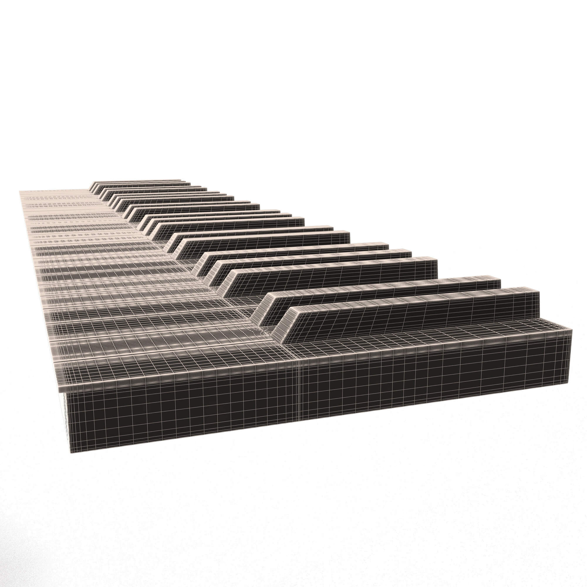 Piano Key - 3D Model by KhaganFX