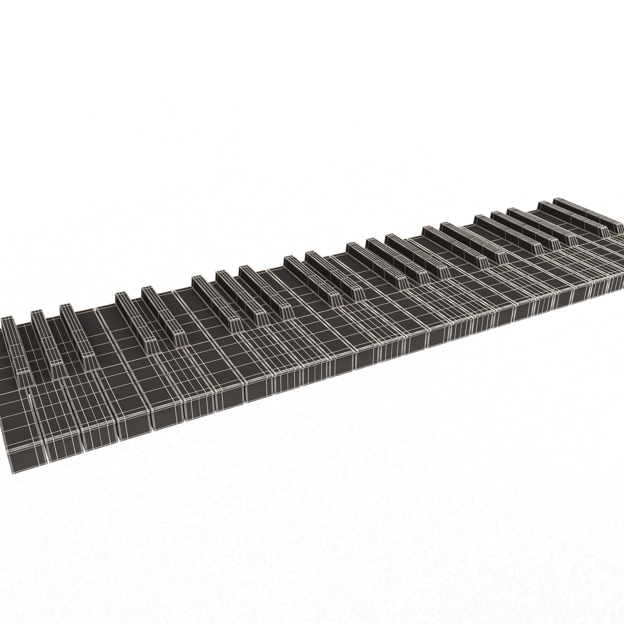 Piano Key - 3D Model by KhaganFX