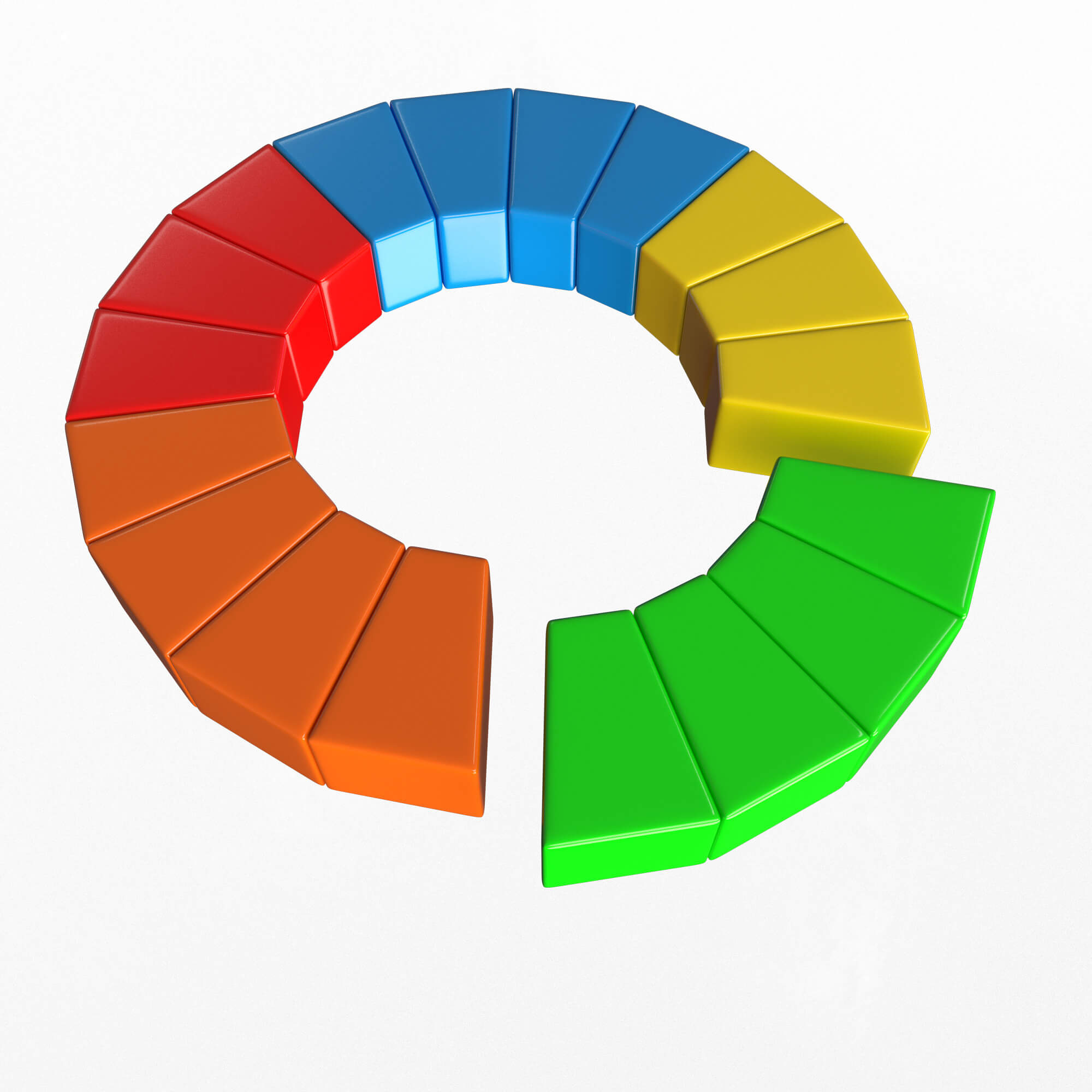 Pie Chart and Graph Collection - 3D Model by KhaganFX