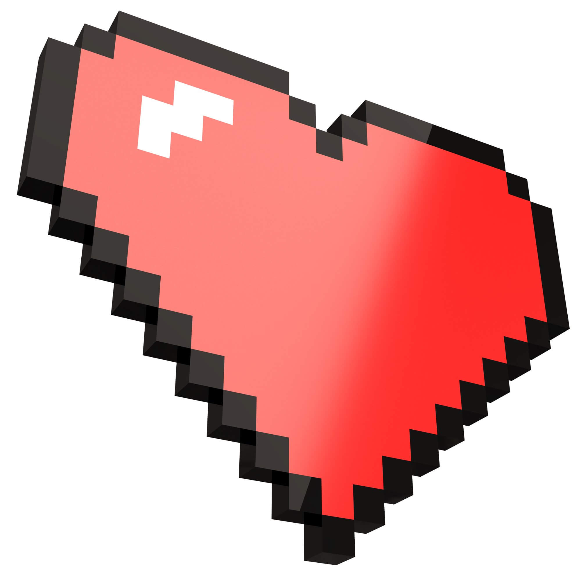 Pixel Heart - 3D Model by KhaganFX