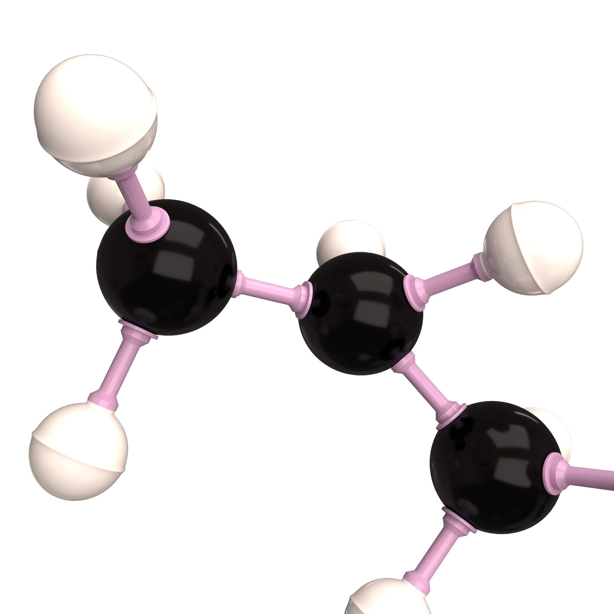 Propane Molecule - 3D Model by KhaganFX