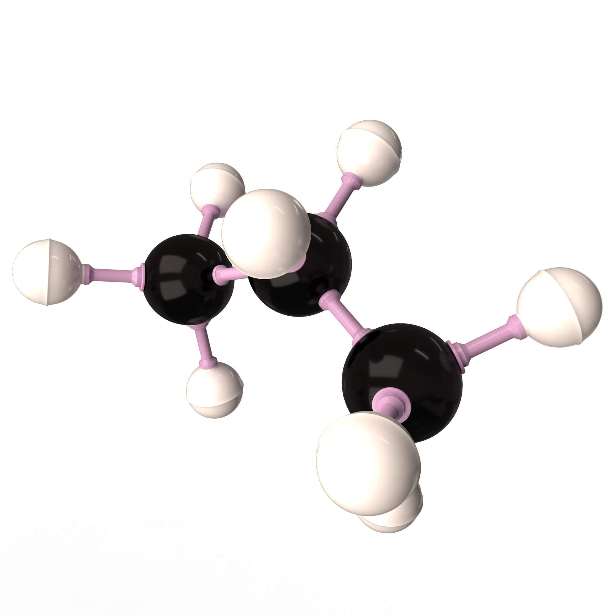 Propane Molecule - 3D Model by KhaganFX