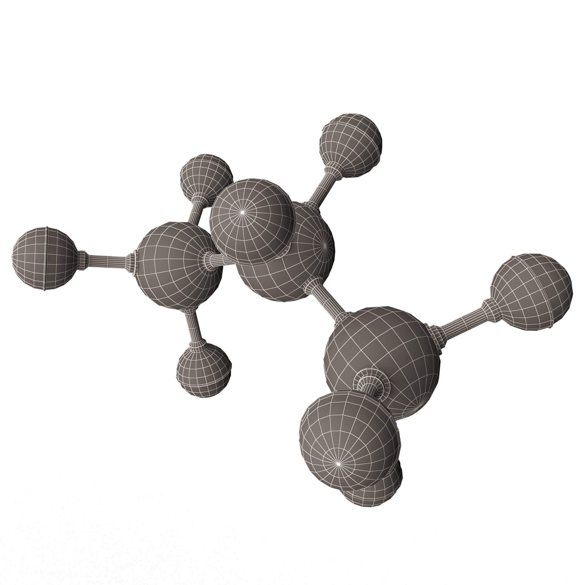 Propane Molecule - 3D Model by KhaganFX