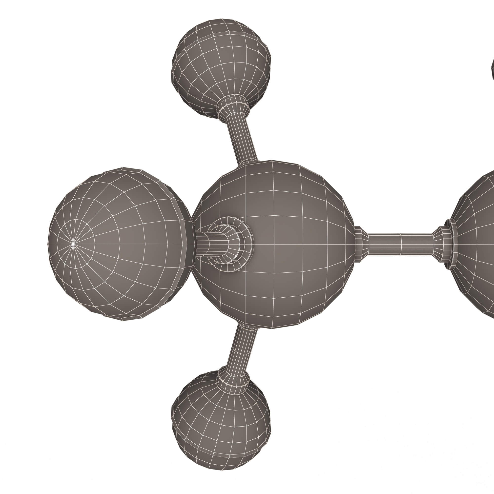 Propane Molecule - 3D Model by KhaganFX