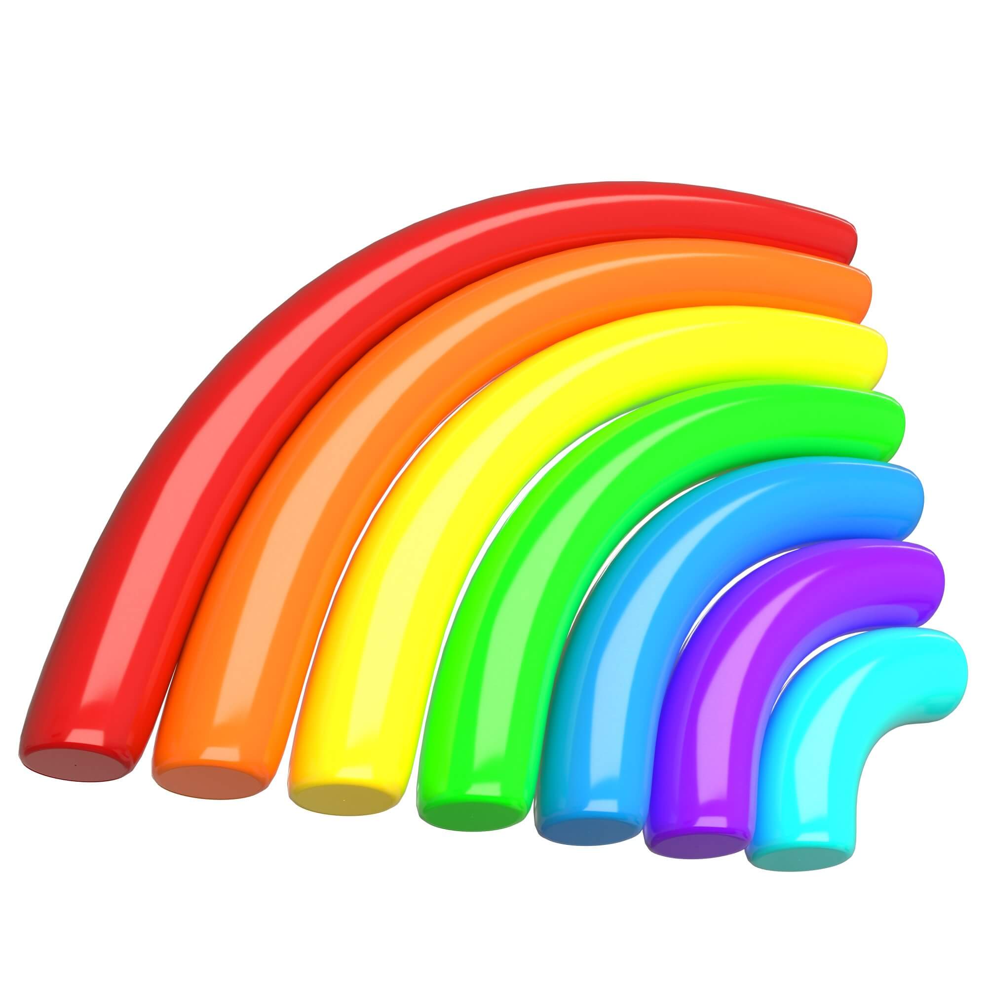 Rainbow Icon - 3D Model by KhaganFX