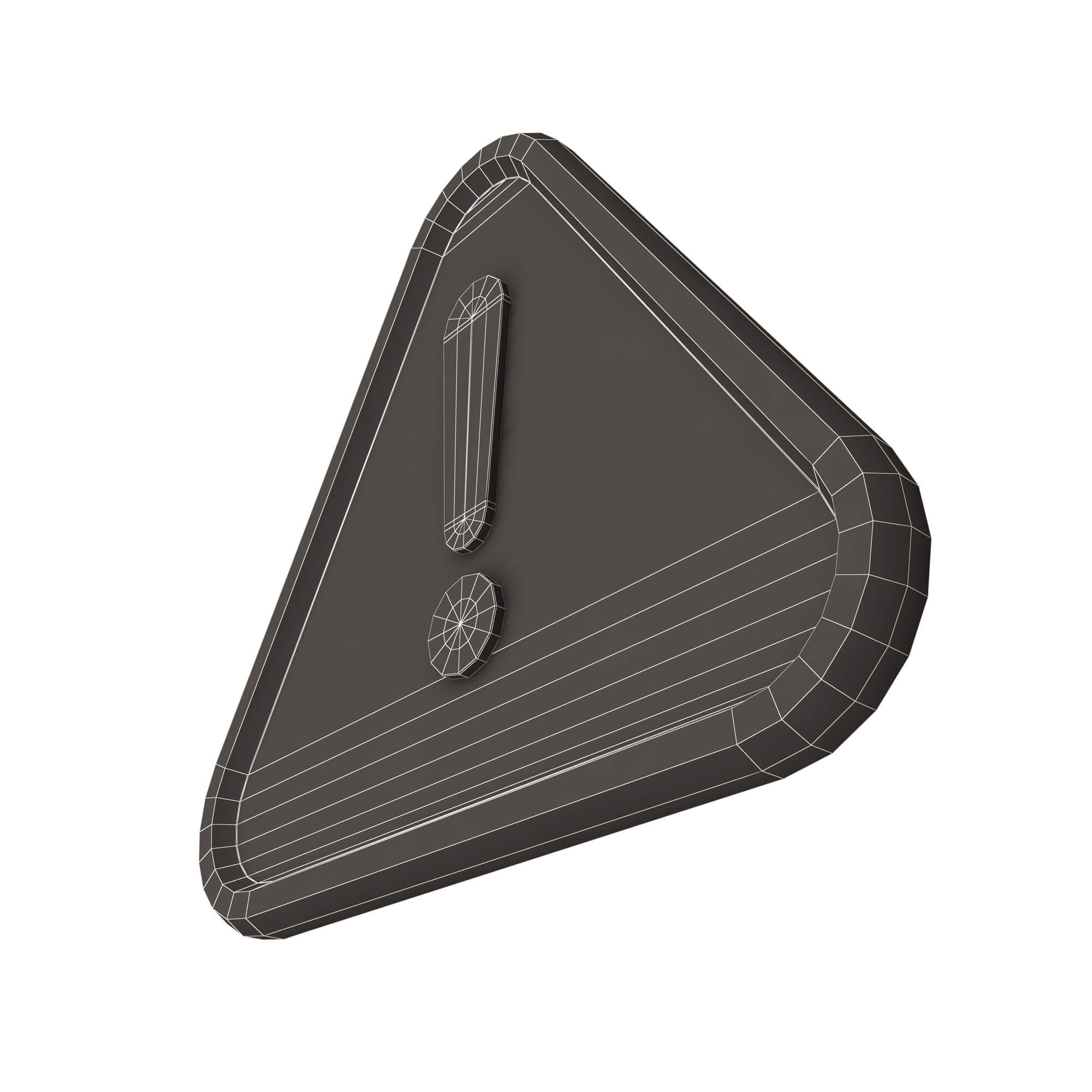 Red Warning Attention Sign - 3D Model by KhaganFX