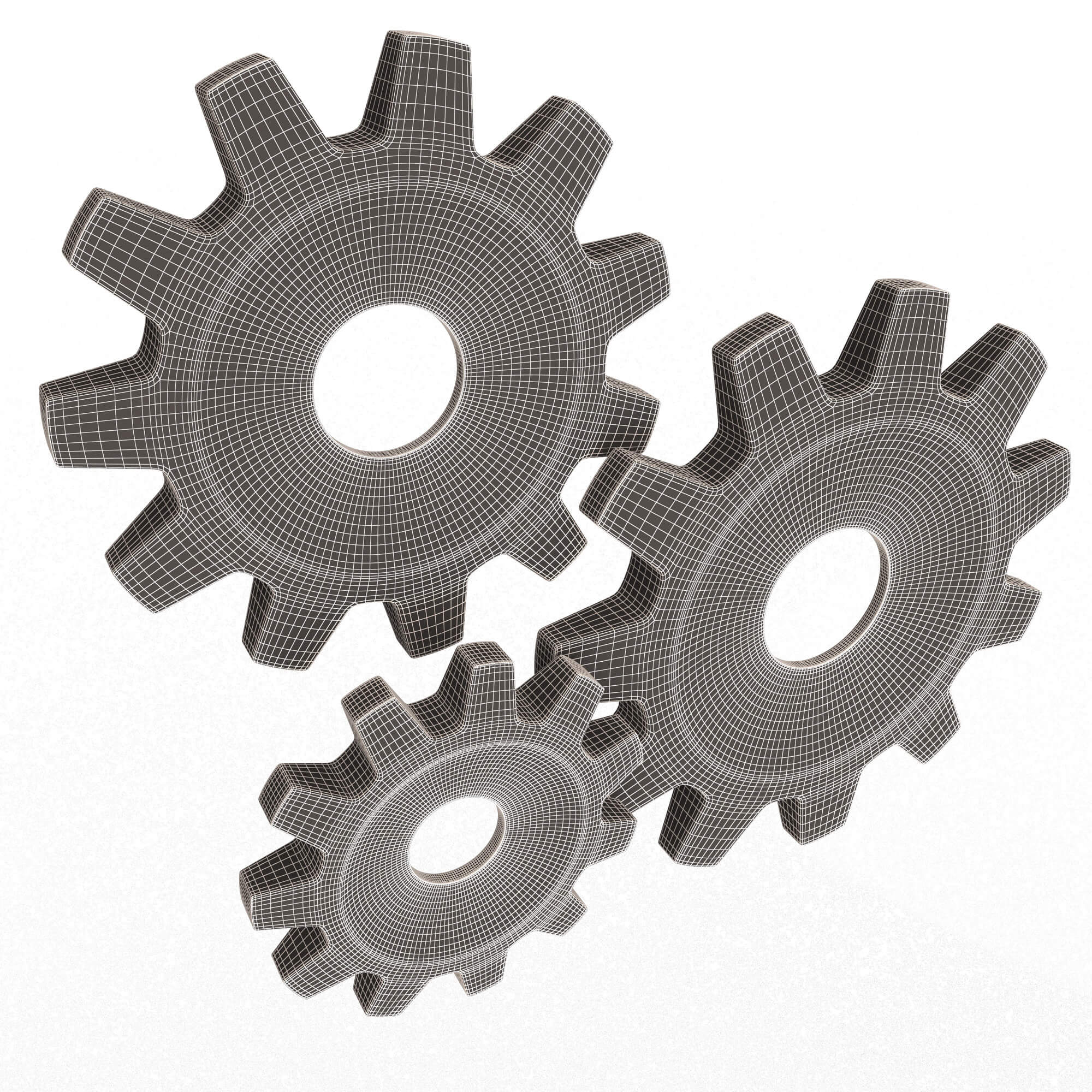 Setting Icon Cartoon - 3D Model by KhaganFX