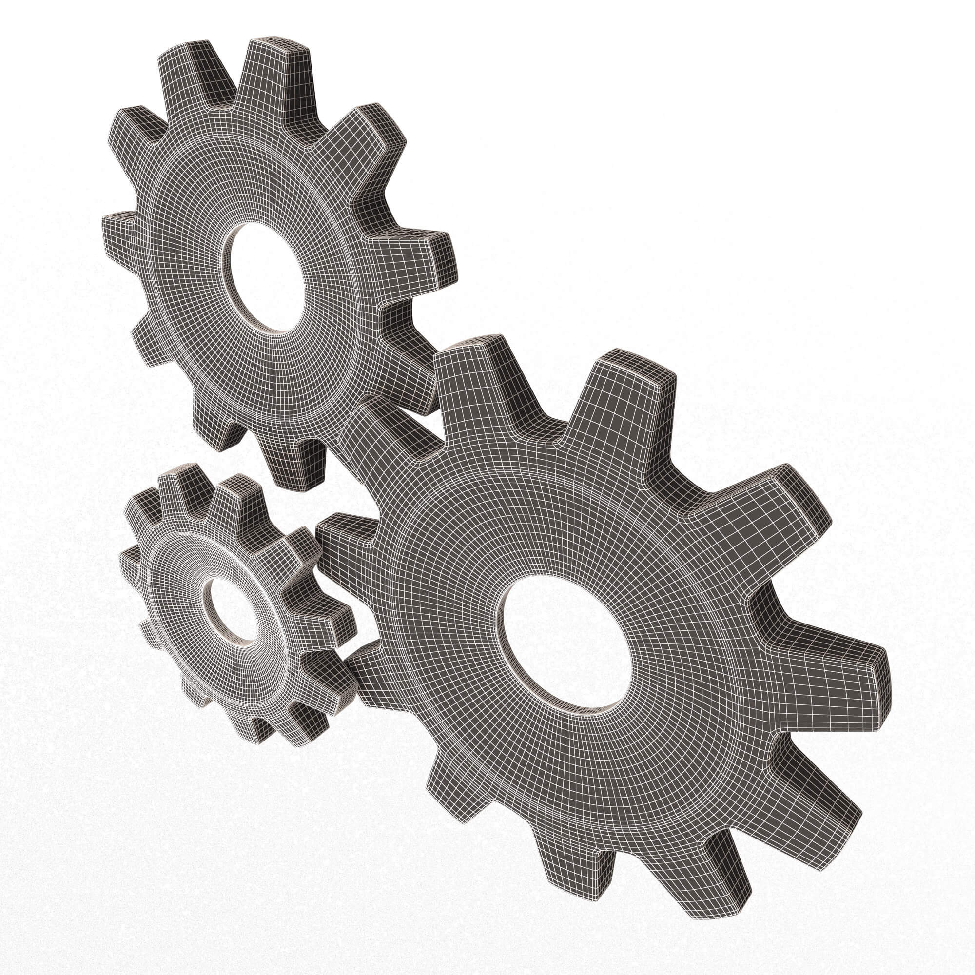 Setting Icon Cartoon - 3D Model by KhaganFX