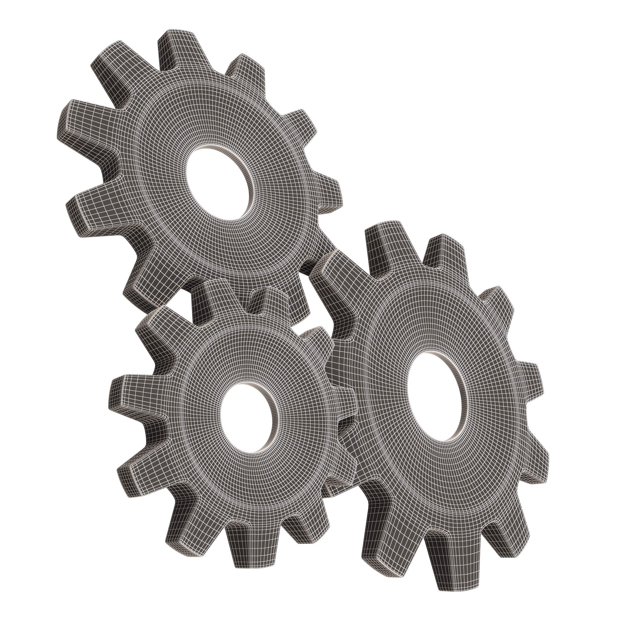 Setting Icon Cartoon - 3D Model by KhaganFX