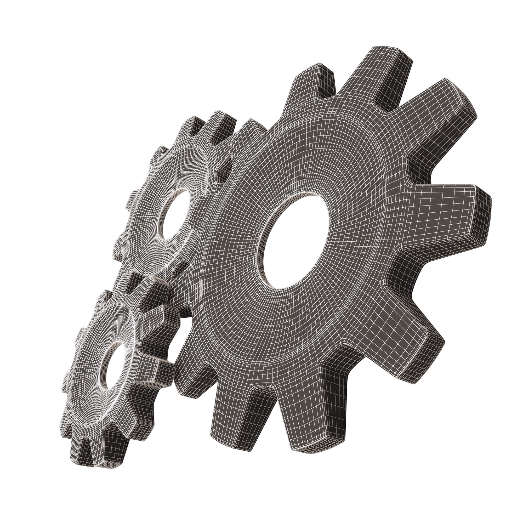 Setting Icon Cartoon - 3D Model by KhaganFX