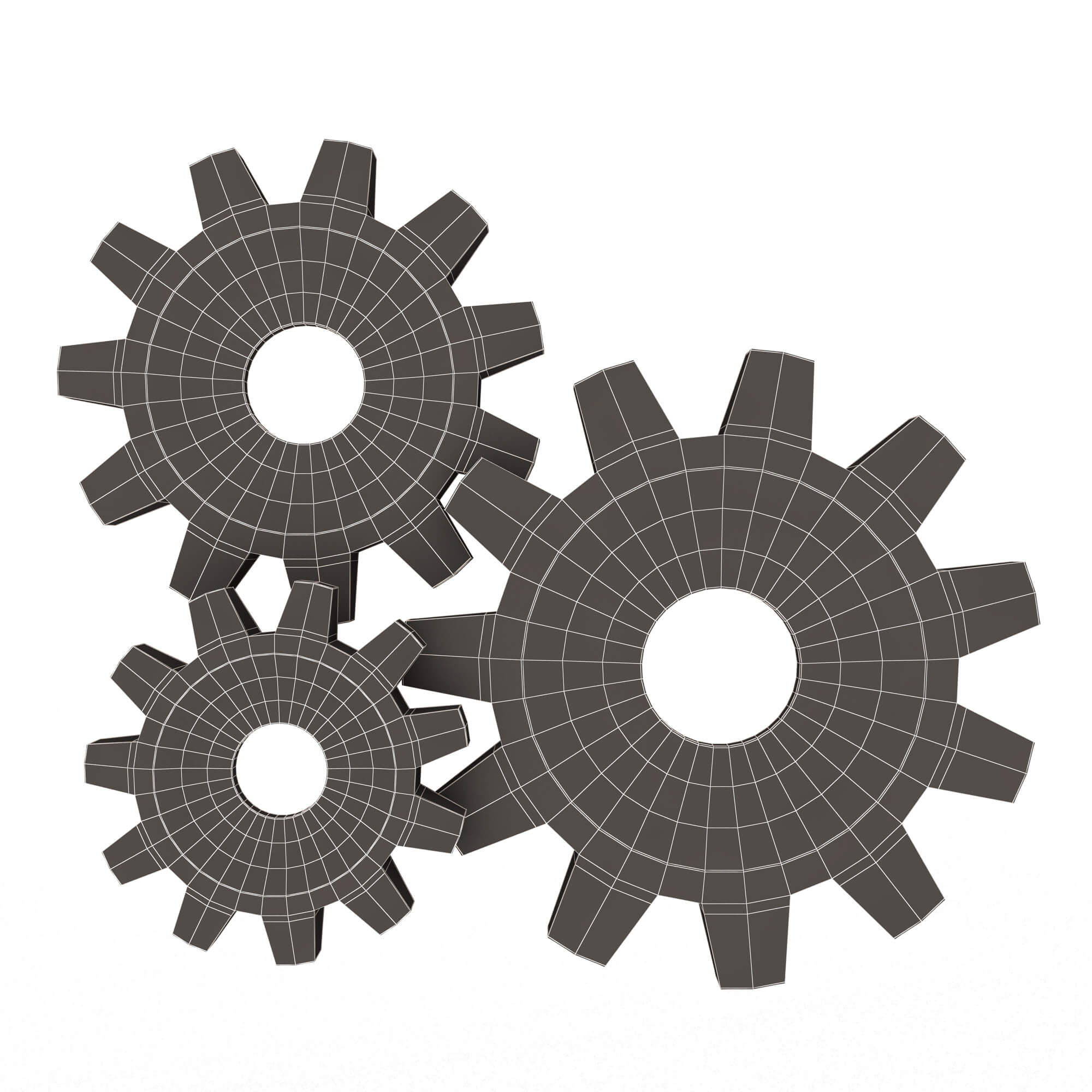 Setting Icon Cartoon - 3D Model by KhaganFX