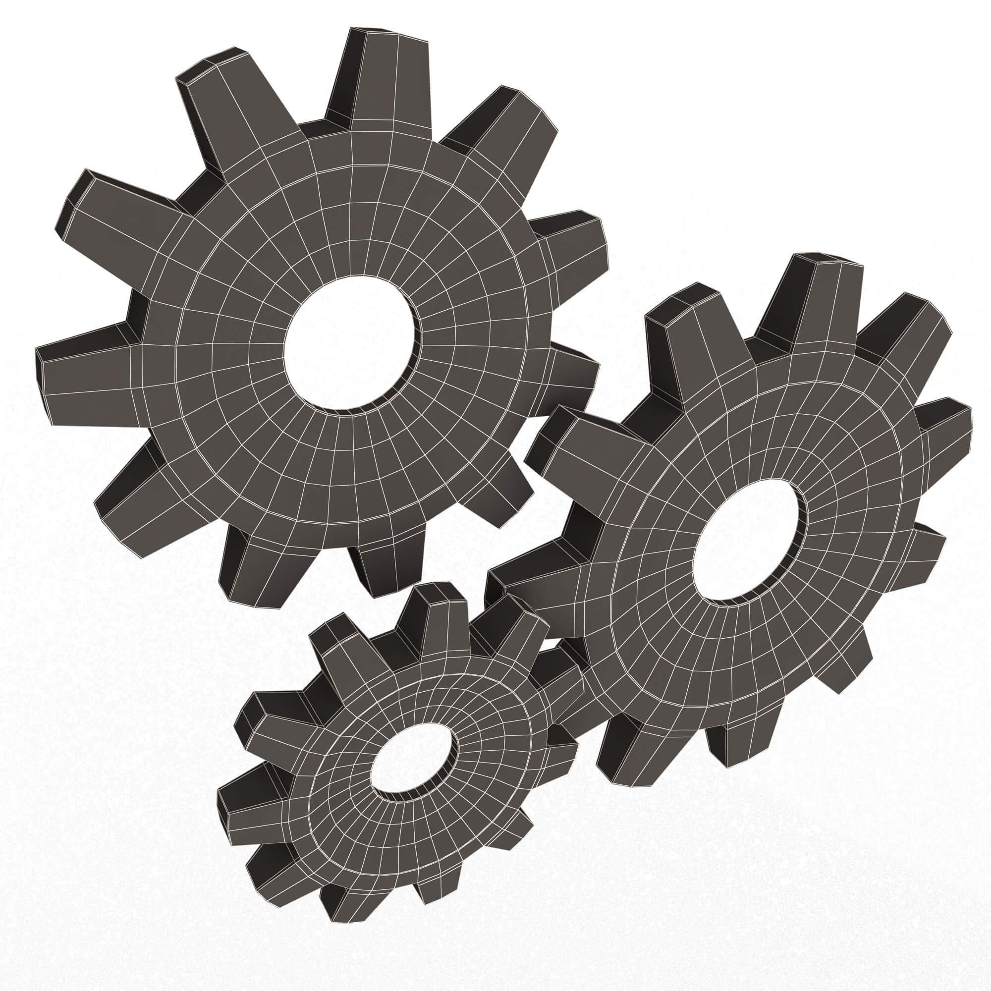 Setting Icon Cartoon - 3D Model by KhaganFX