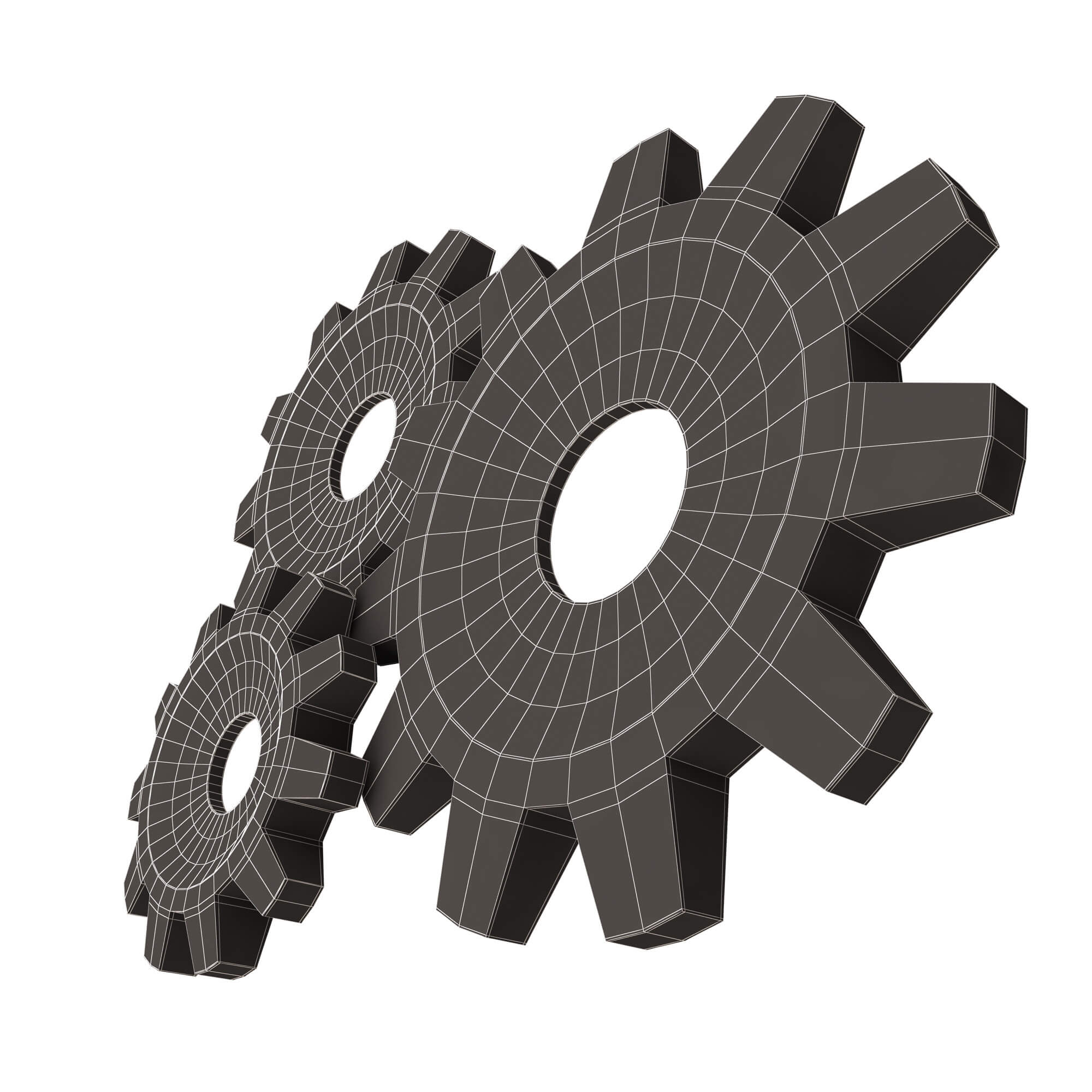 Setting Icon Cartoon - 3D Model by KhaganFX