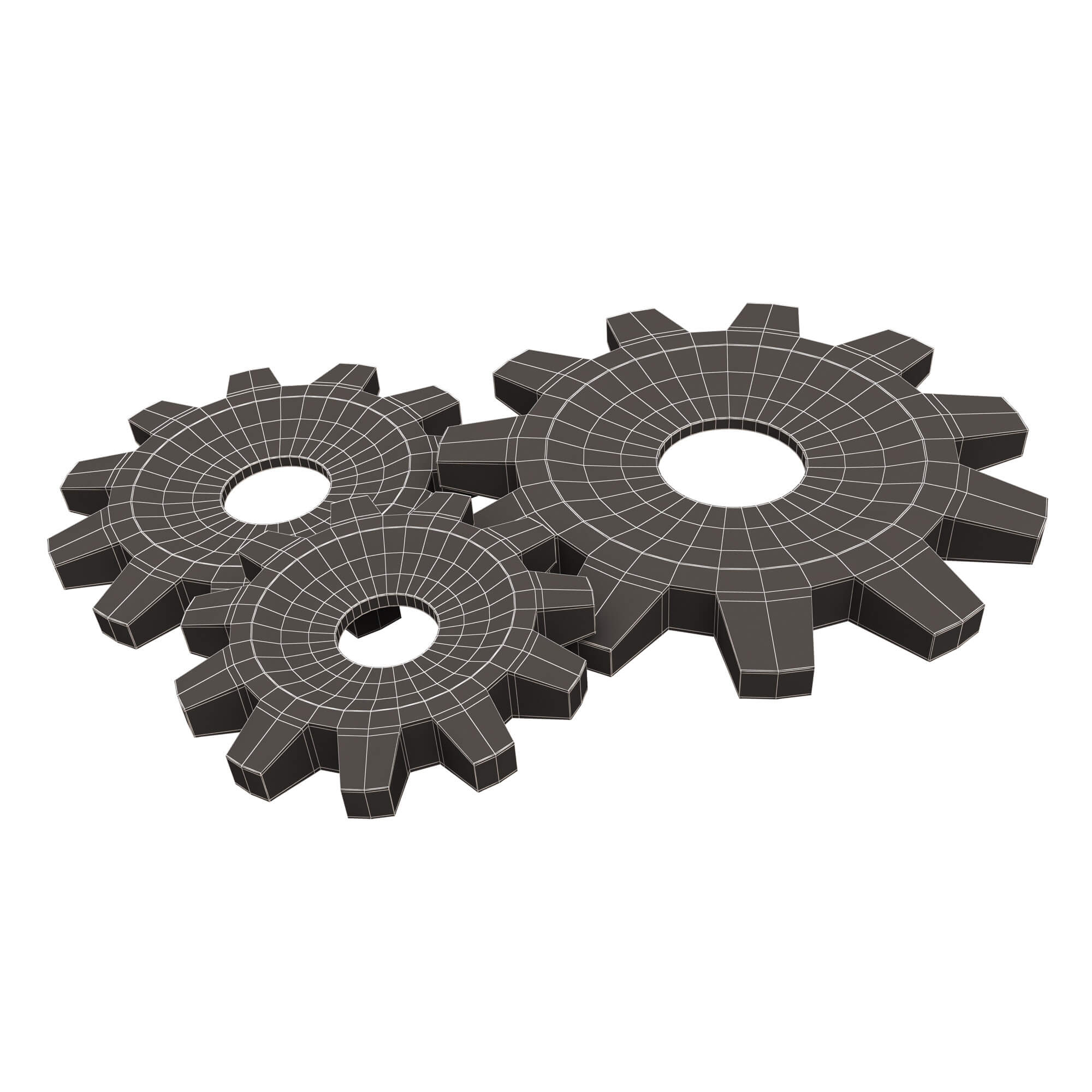 Setting Icon Cartoon - 3D Model by KhaganFX