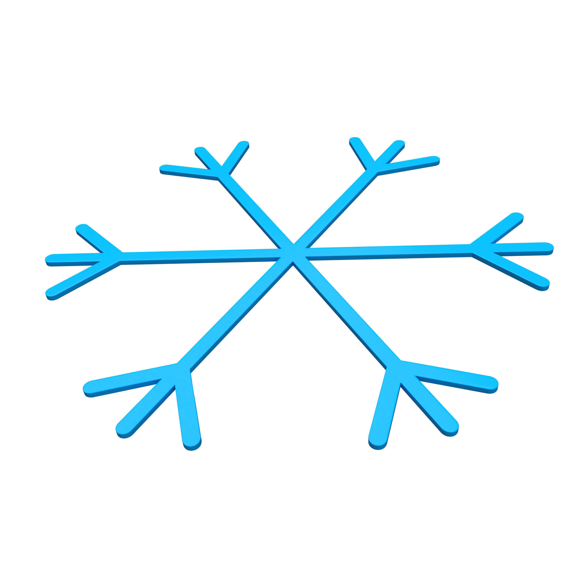 Snowflake Emoji - 3D Model by KhaganFX