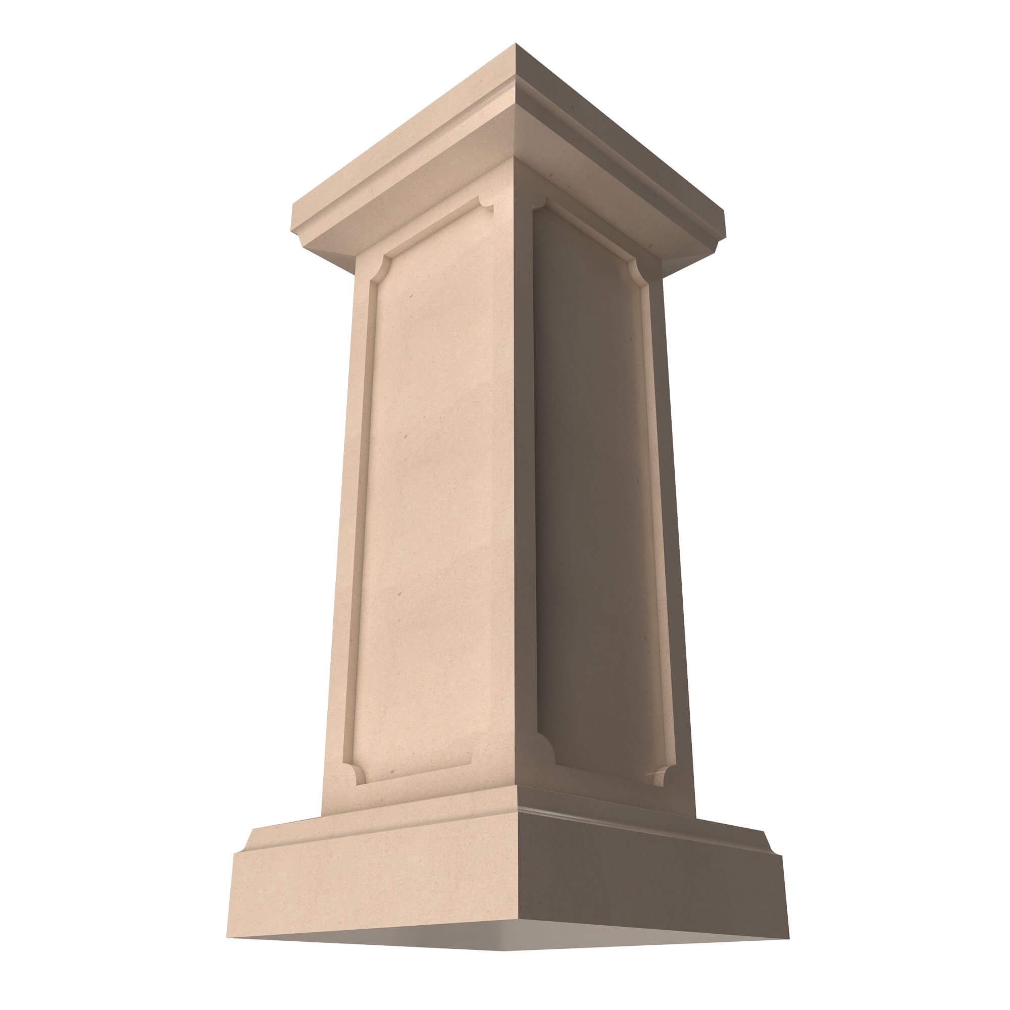 Square Column Pedestal - 3D Model by KhaganFX