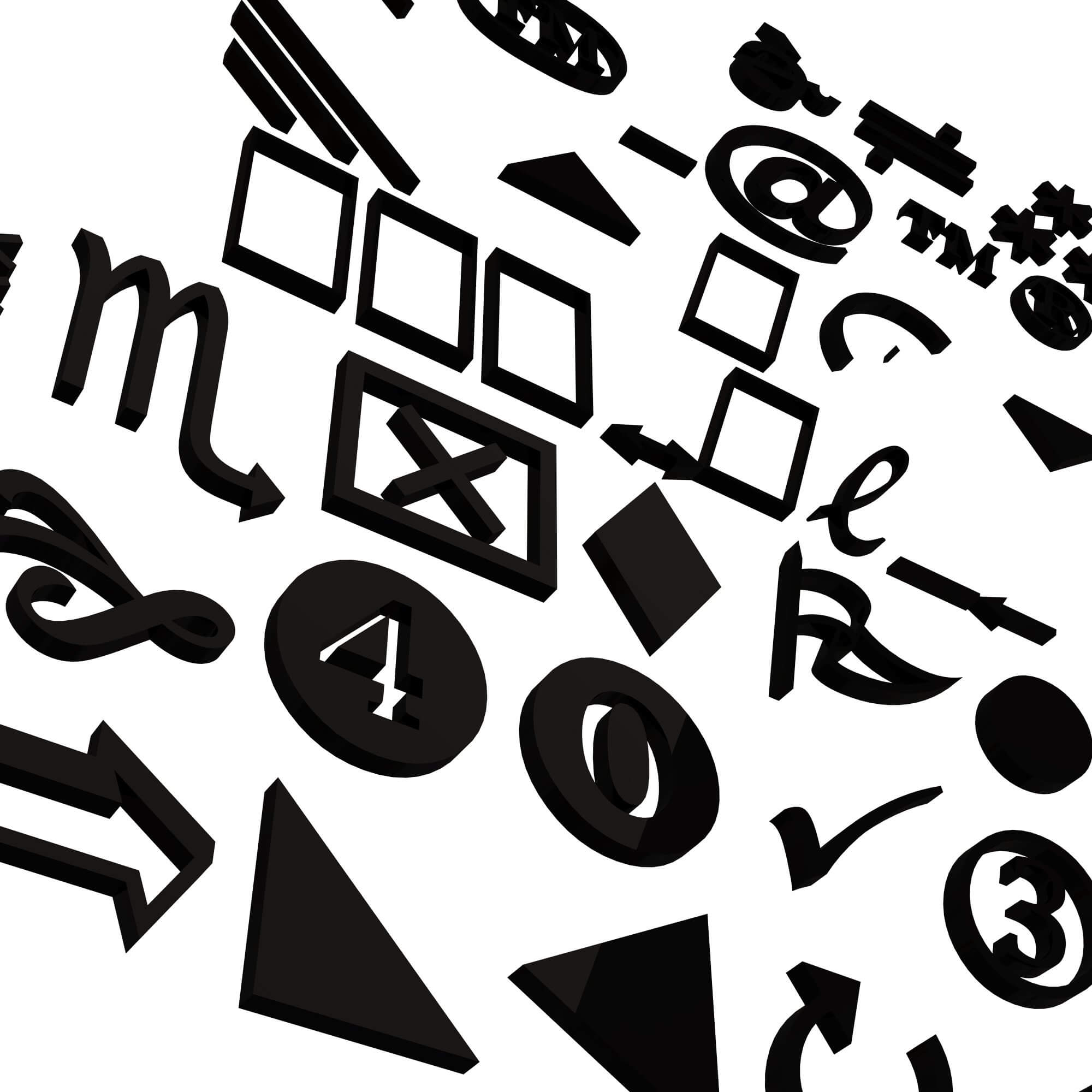 Symbols Pack 01 - 3D Model by KhaganFX