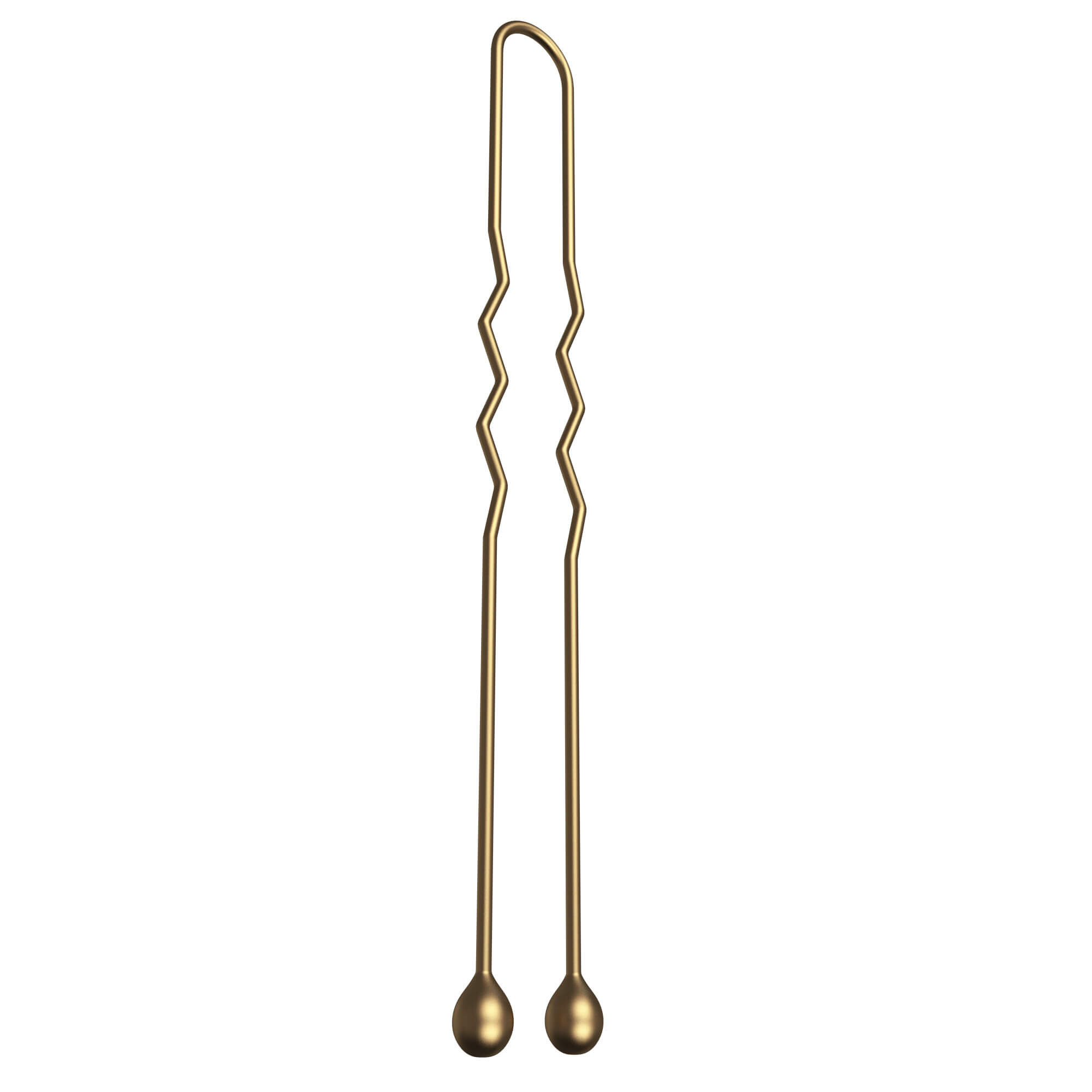 U Shaped Hairpin Gold - 3D Model by KhaganFX