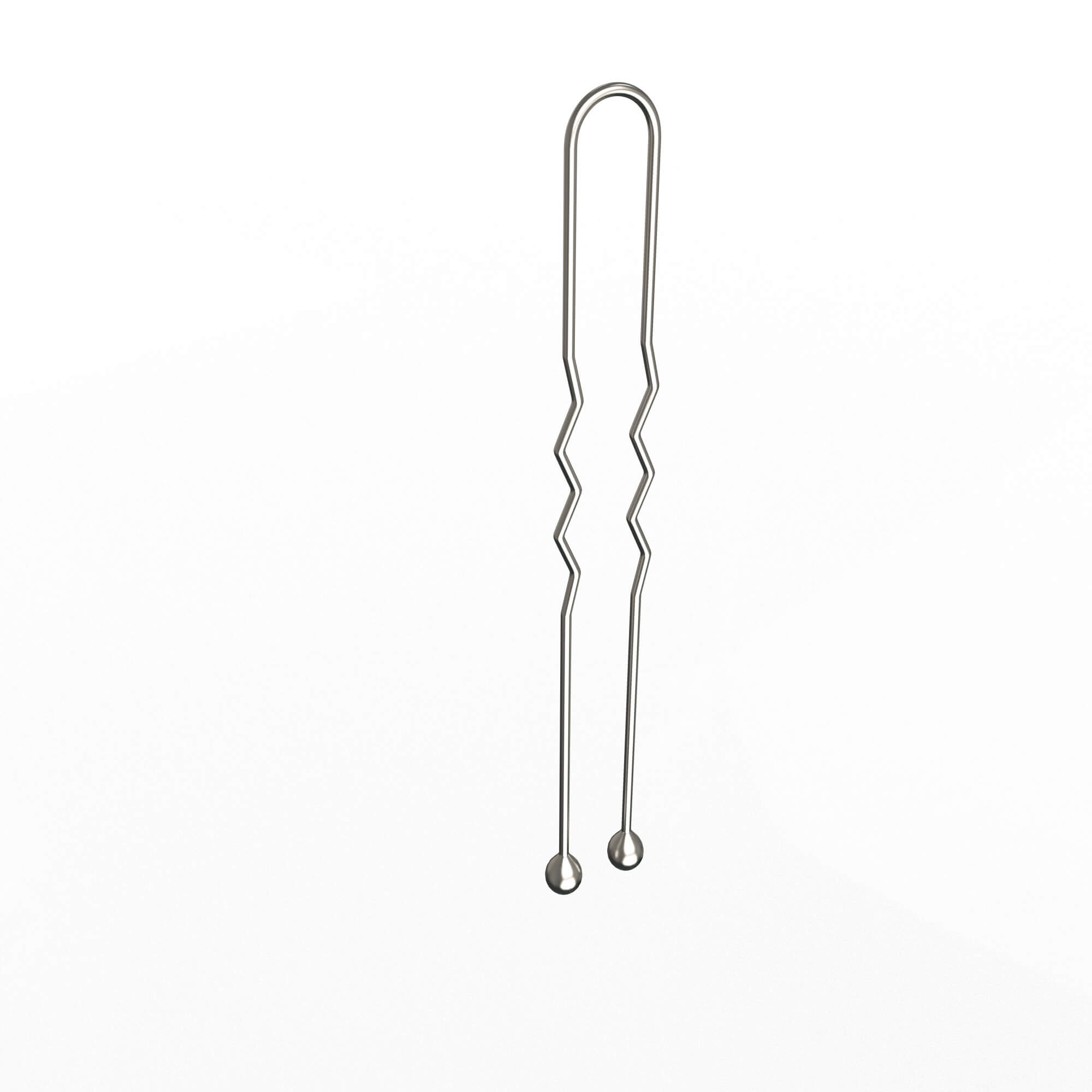 U Shaped Hairpin Gold - 3D Model by KhaganFX