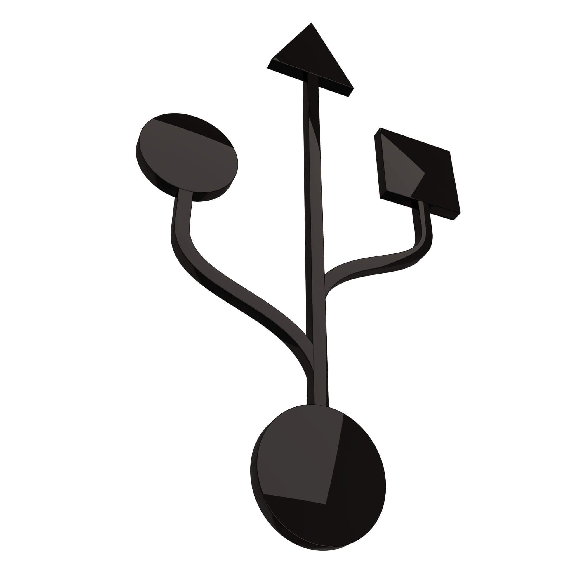 USB Symbol - 3D Model by KhaganFX