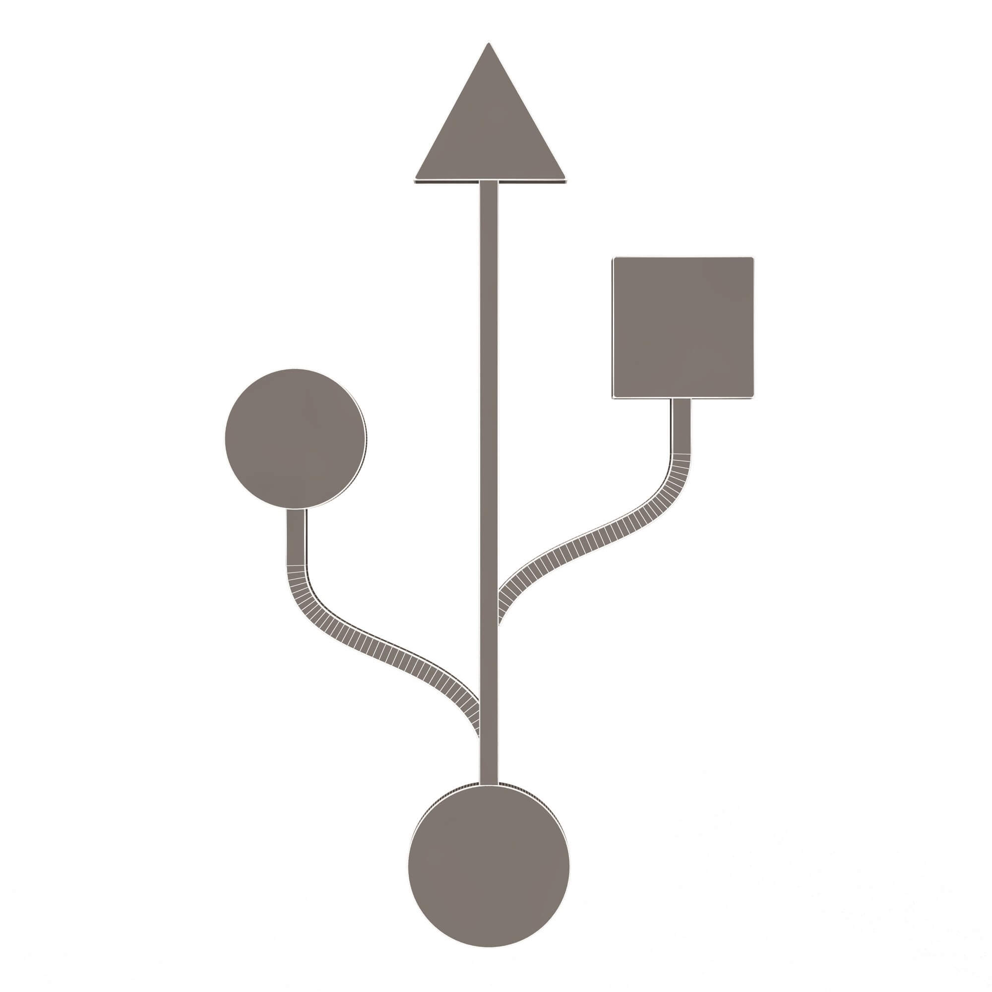 USB Symbol - 3D Model by KhaganFX