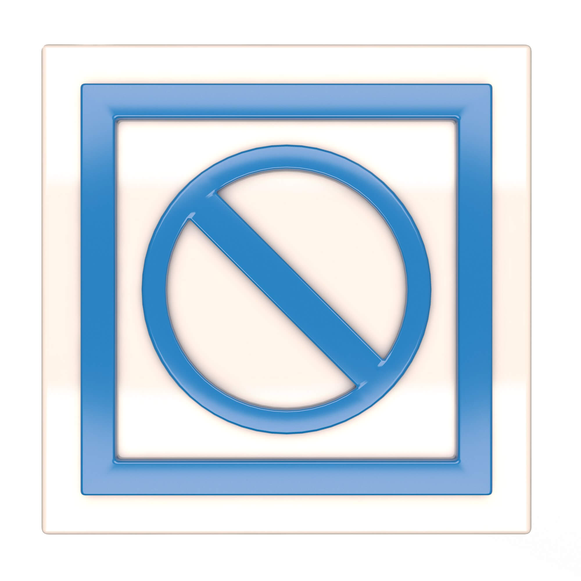 Warning Symbol Minus - 3D Model by KhaganFX