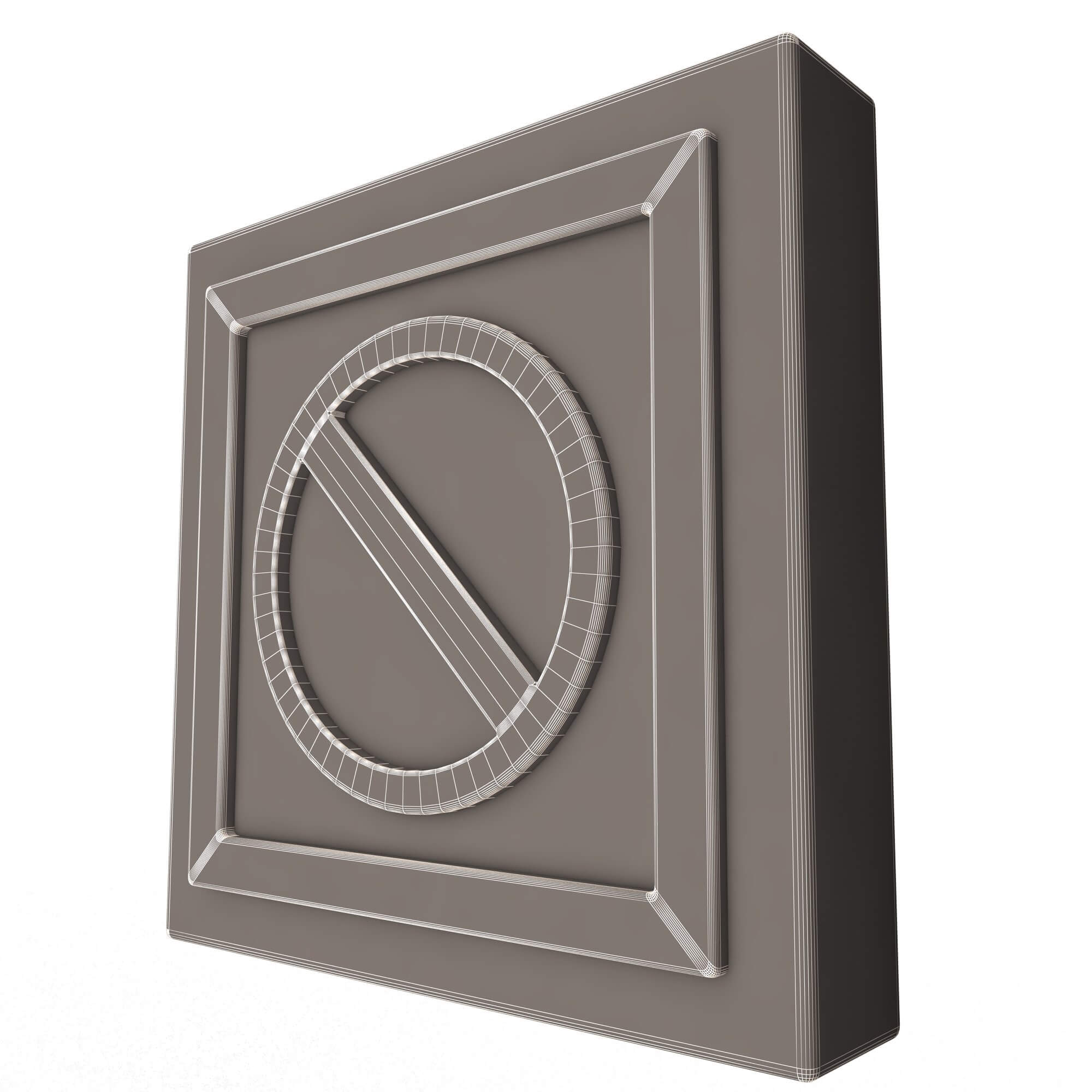 Warning Symbol Minus - 3D Model by KhaganFX