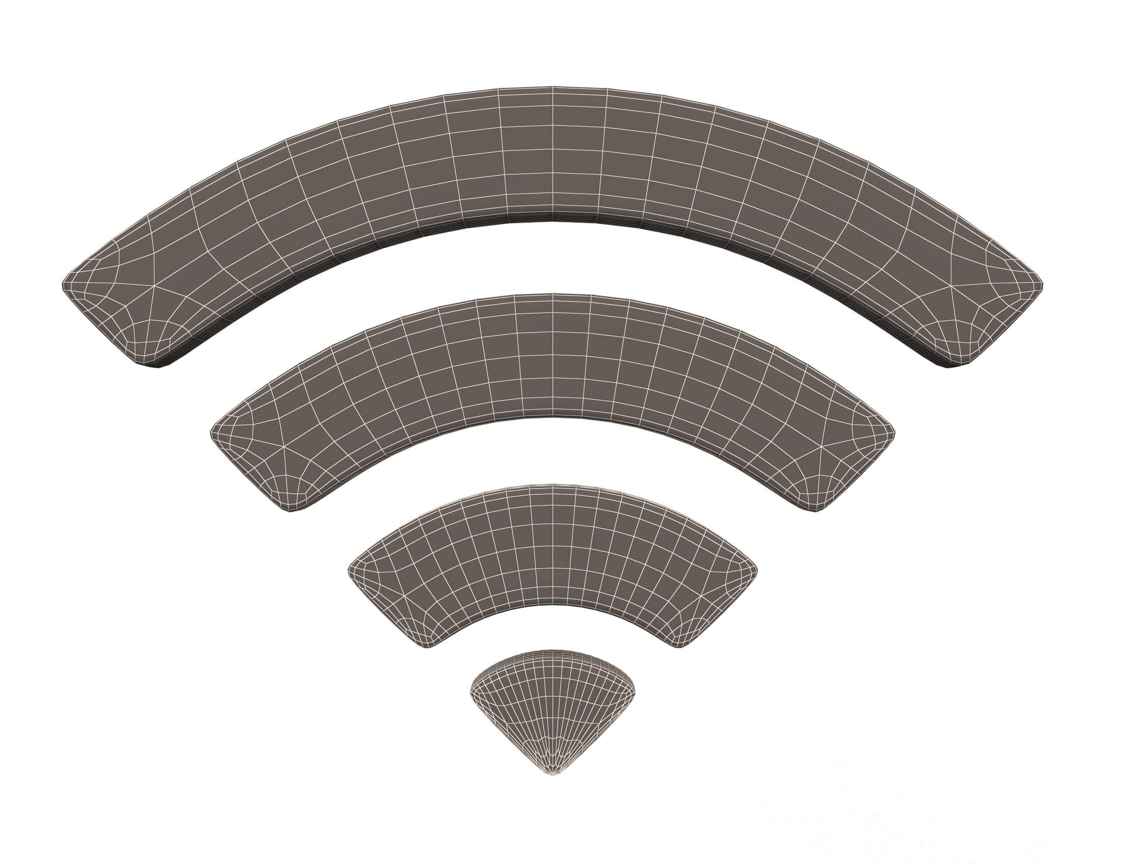 Wifi Symbol - 3D Model by KhaganFX