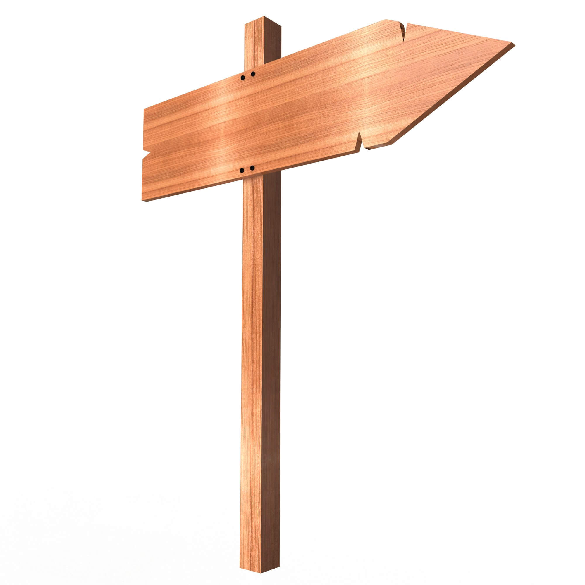 Wooden Sign - 3D Model by KhaganFX