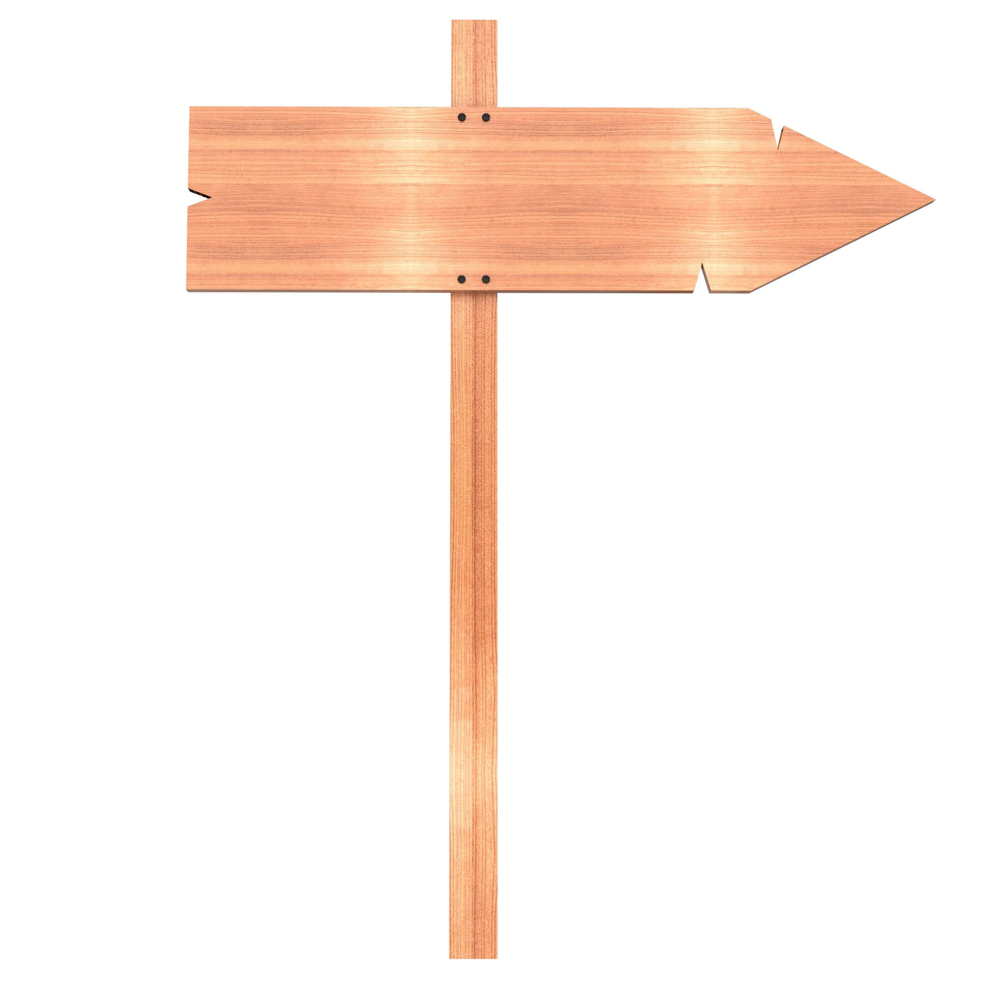 Wooden Sign - 3D Model by KhaganFX