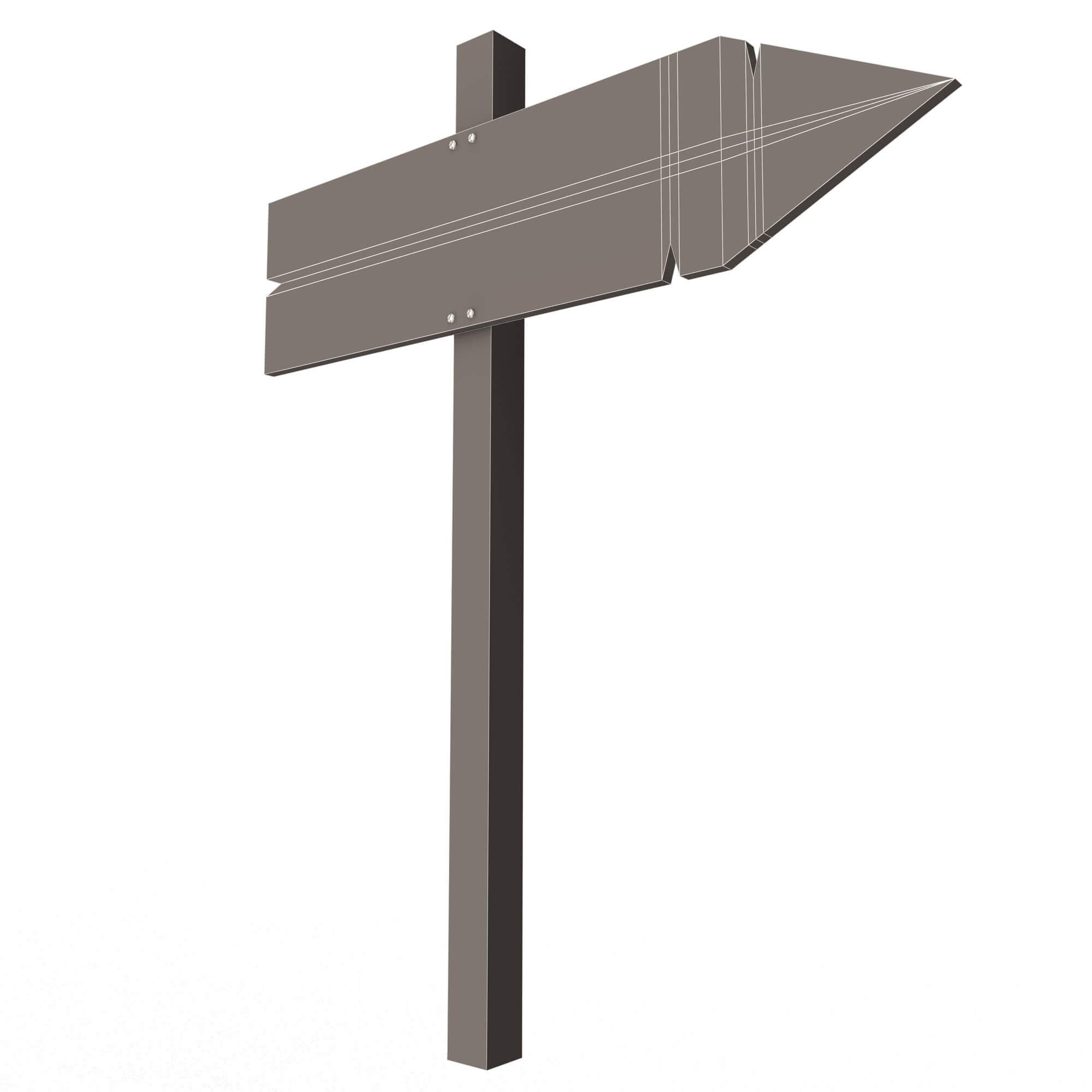 Wooden Sign - 3D Model by KhaganFX
