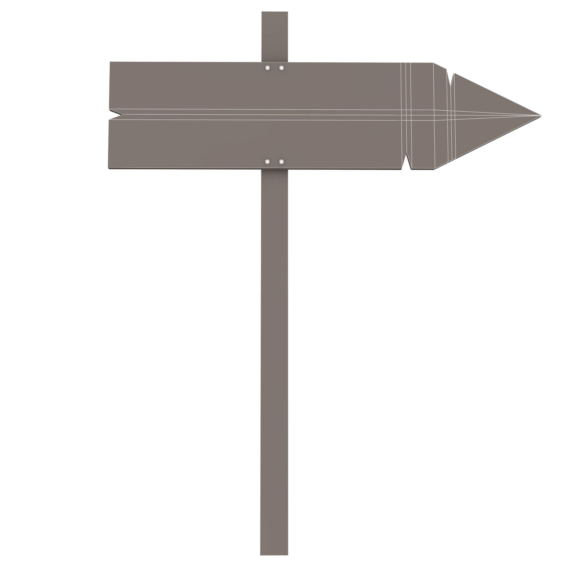 Wooden Sign - 3D Model by KhaganFX