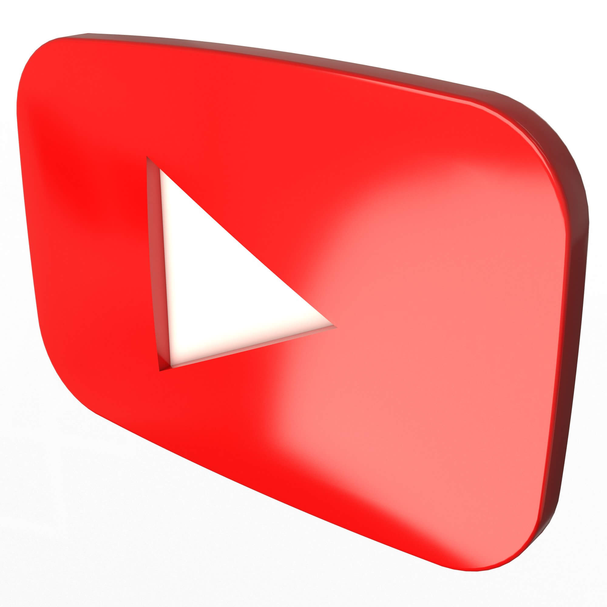 YouTube Logo - 3D Model by KhaganFX