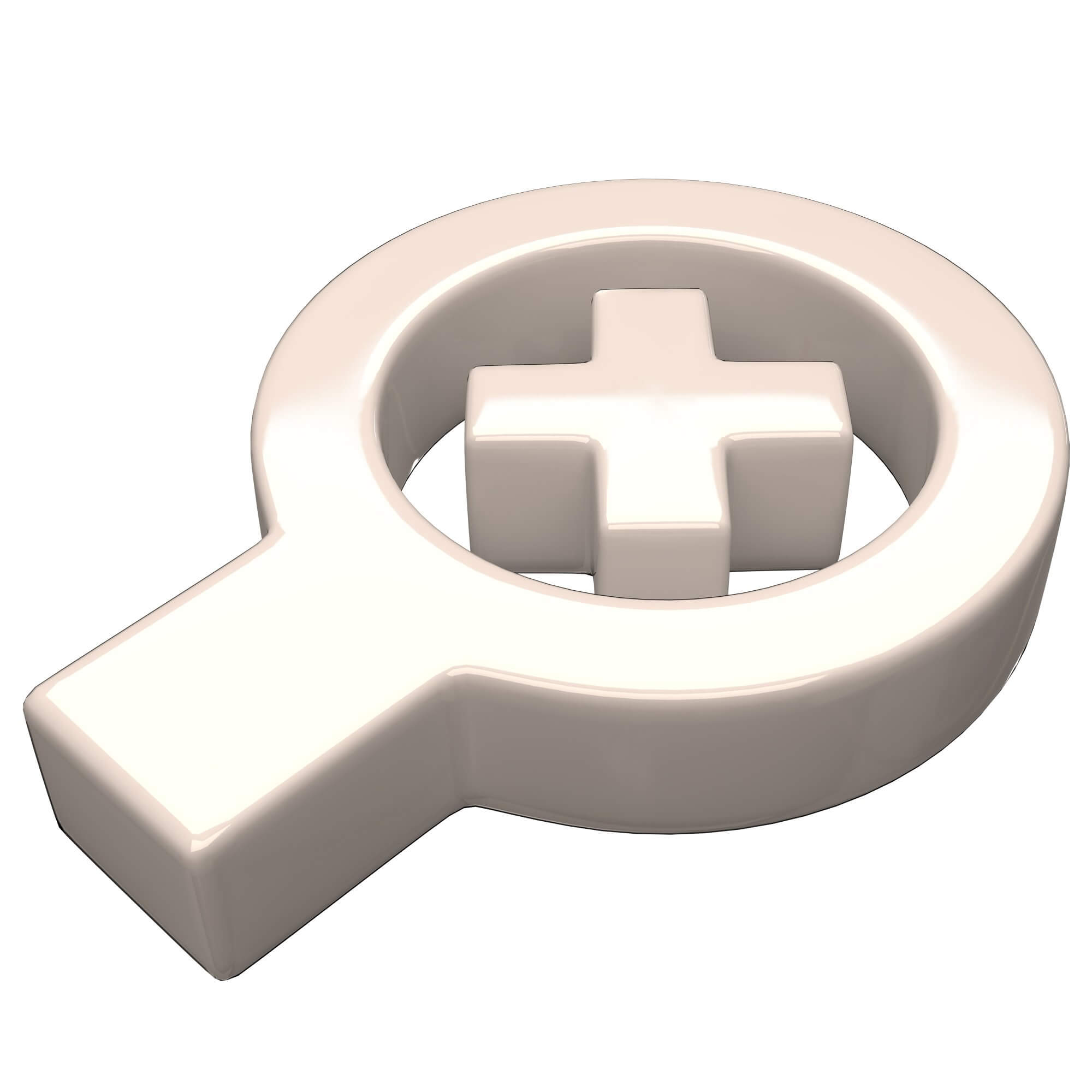 Zoom In Symbol - 3D Model by KhaganFX