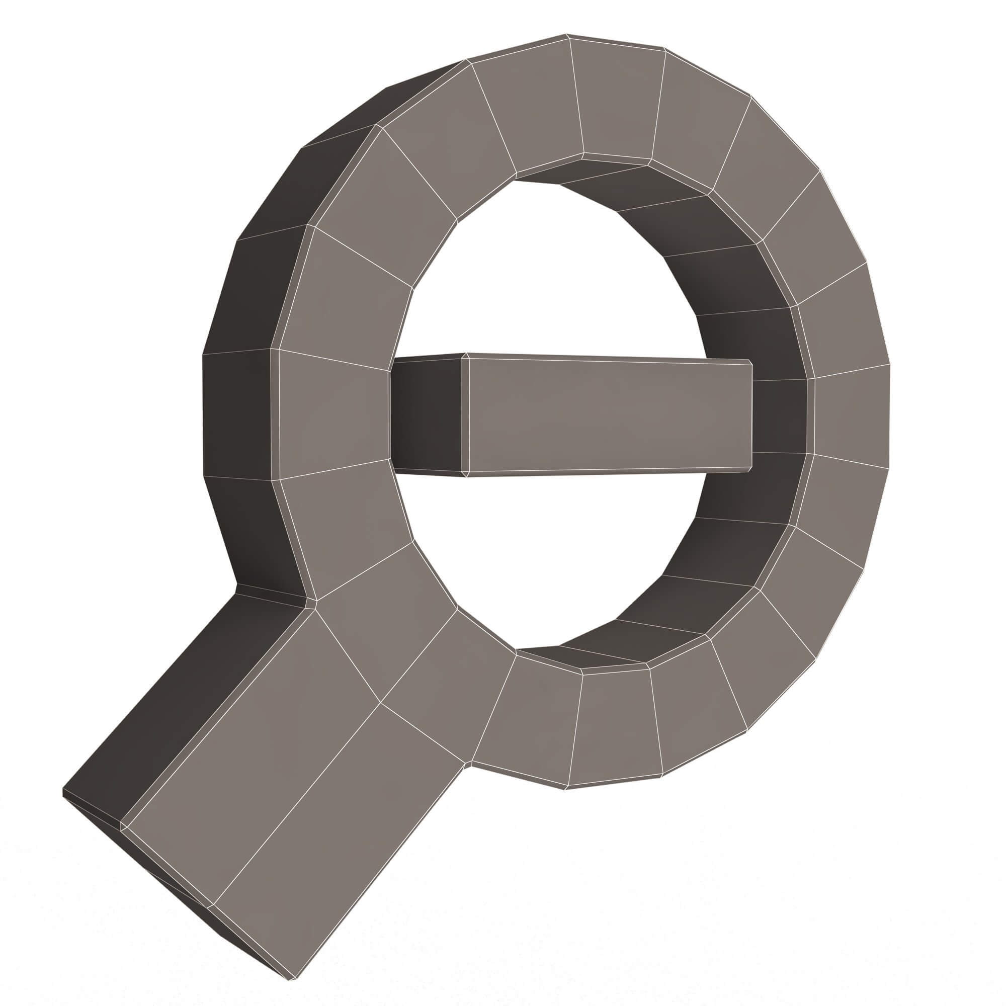 Zoom Out Symbol - 3D Model by KhaganFX