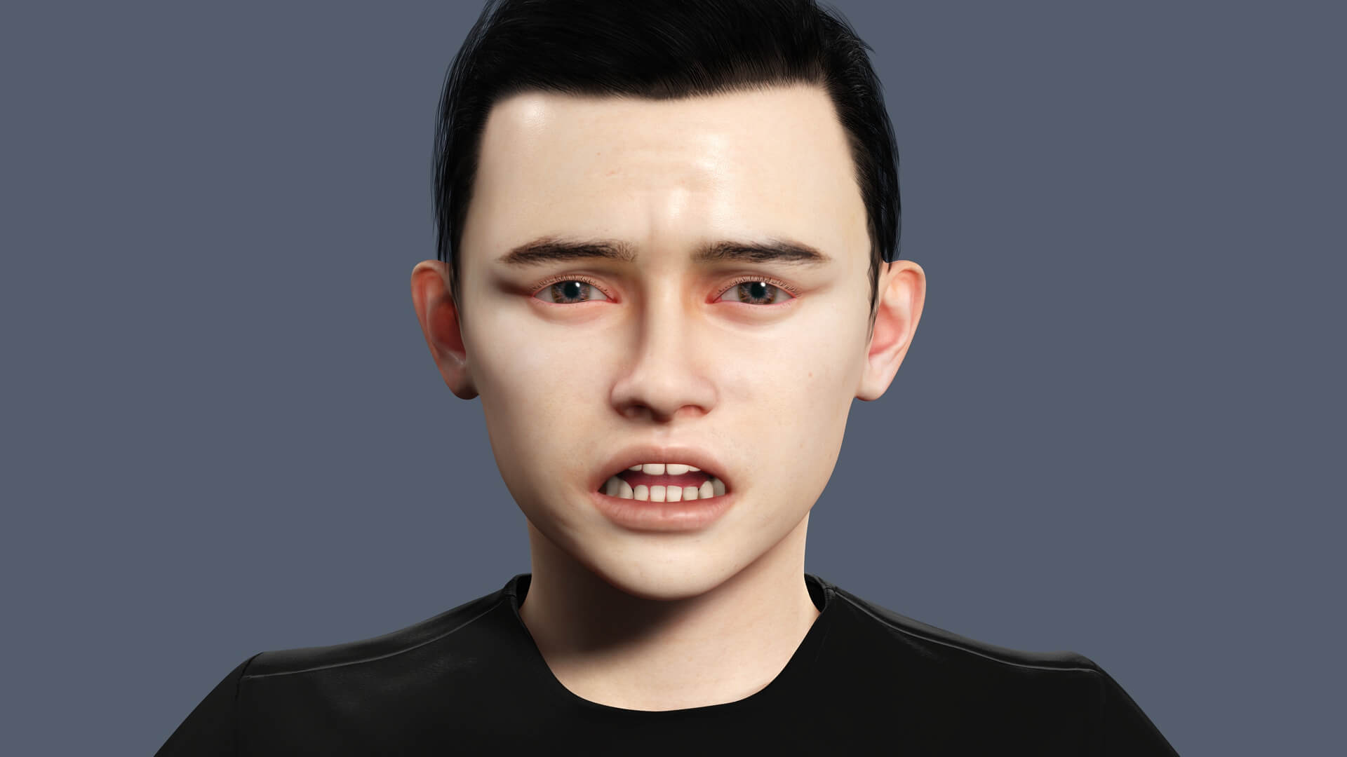 Adam - Realistic Boy 3D Model by khaloui