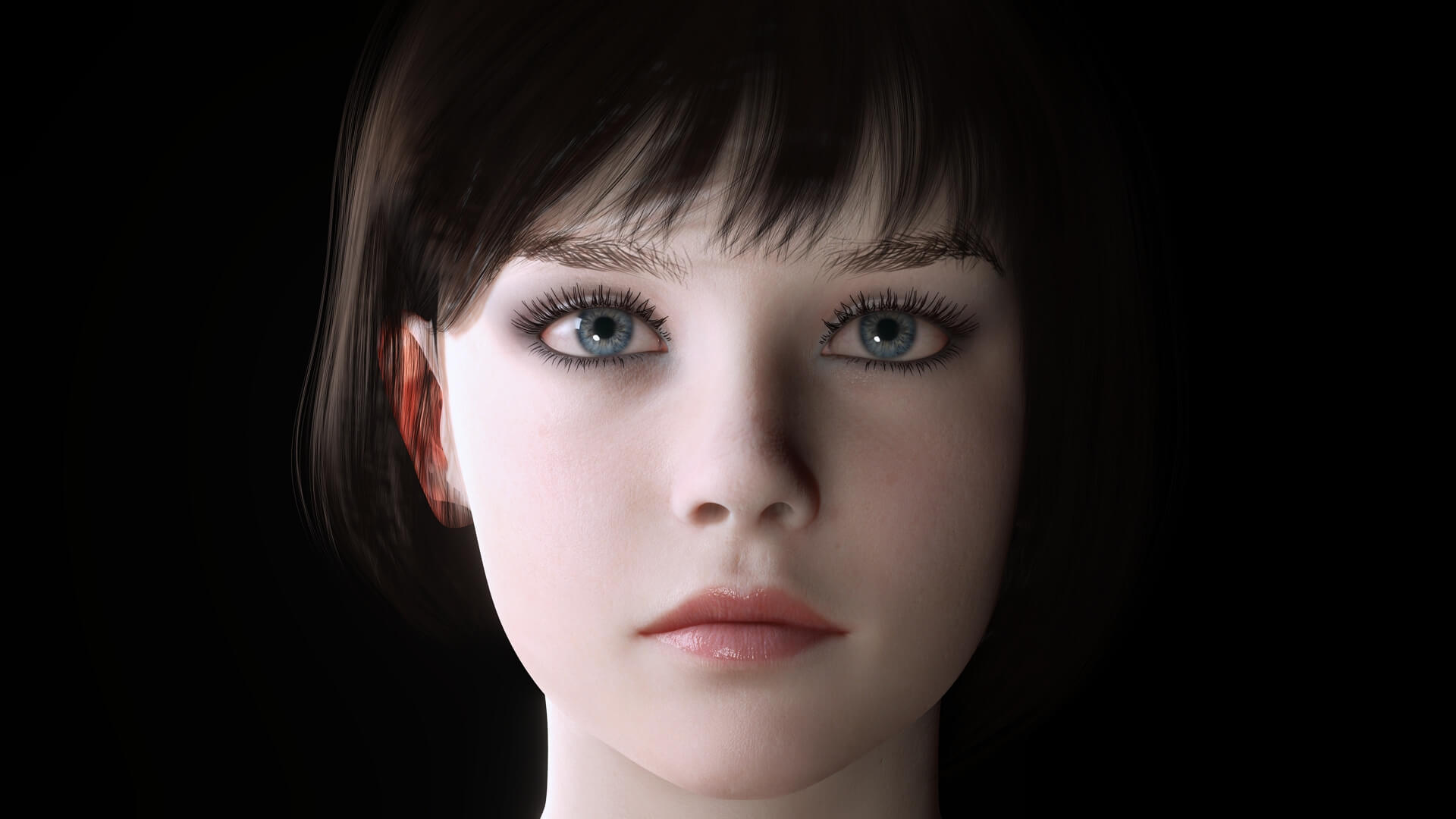 Amel Beautiful Girl - 3D Model by khaloui