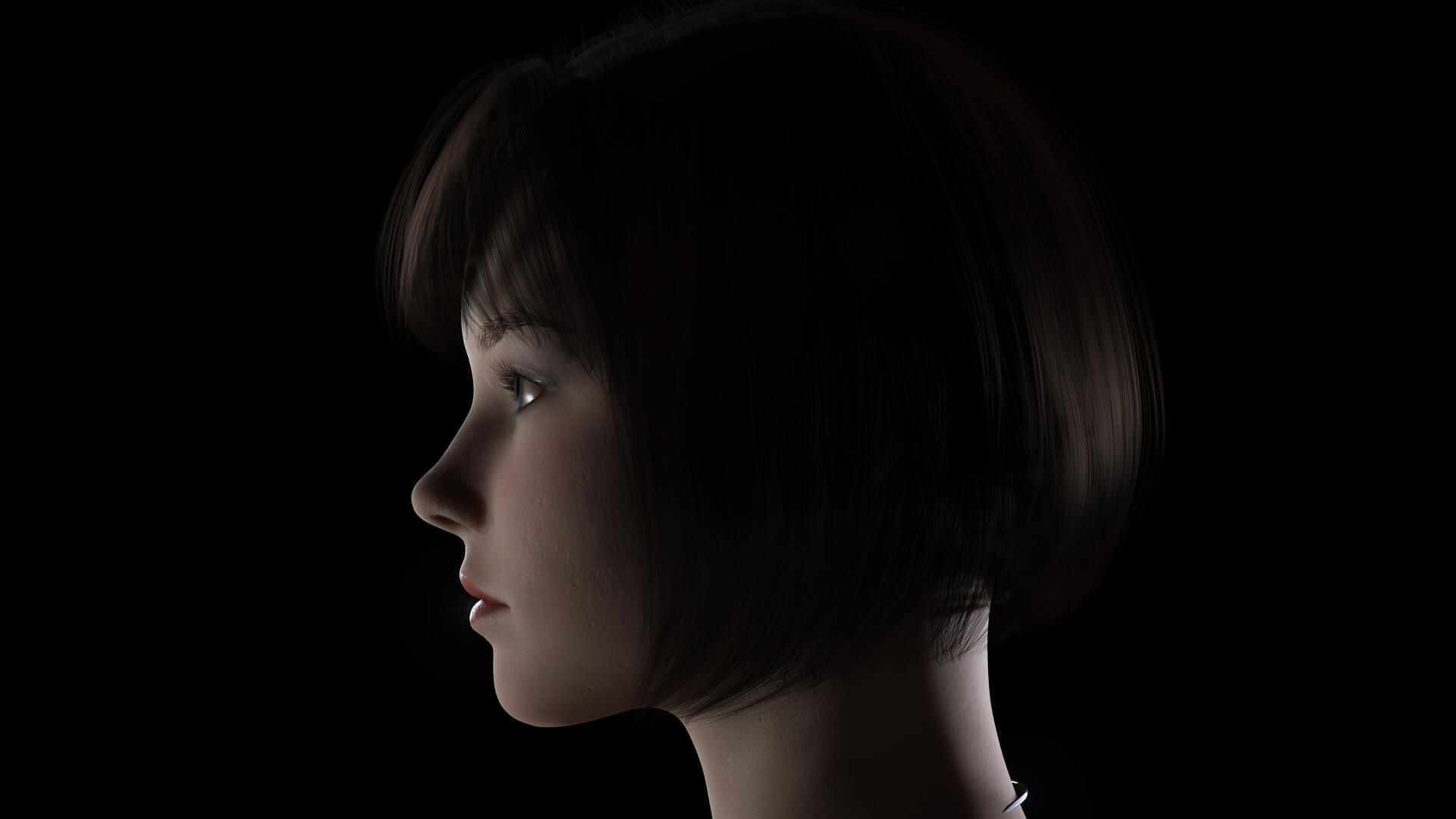 Amel Realistic Beautiful Girl Baseshape Low Poly - 3D Model by khaloui