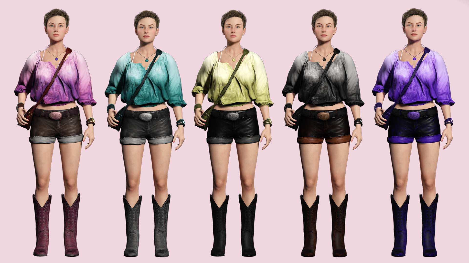 Amelia - Boho Gypsy Chic 3D Model by khaloui