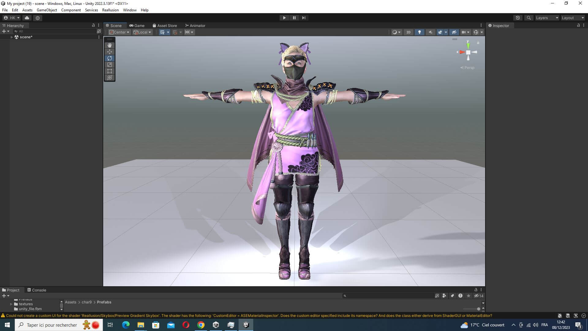 Amelia - Ninja Fantasy 3D Model by khaloui
