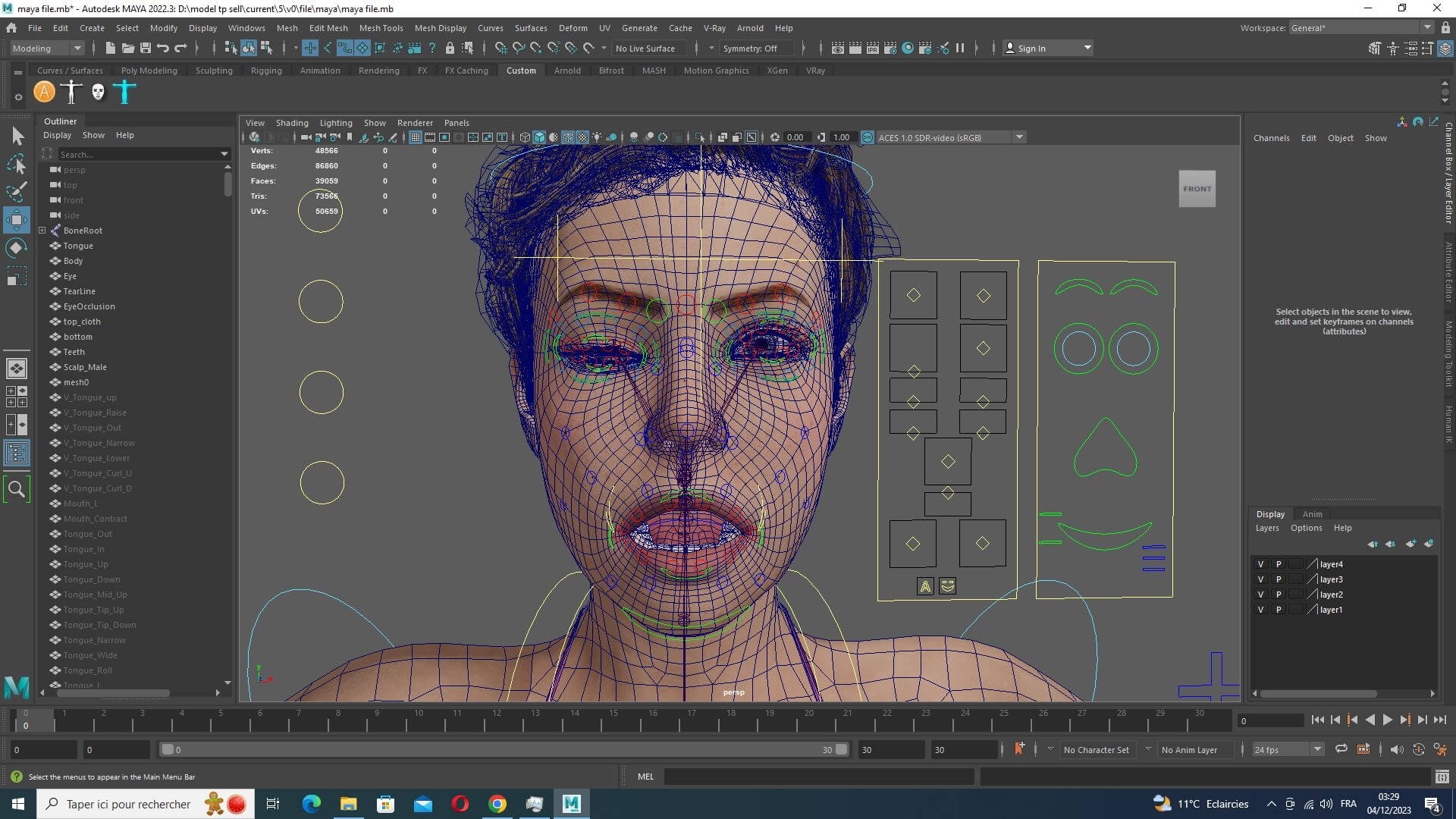 Amelia - Perfect Base Shape V3 3D Model by khaloui