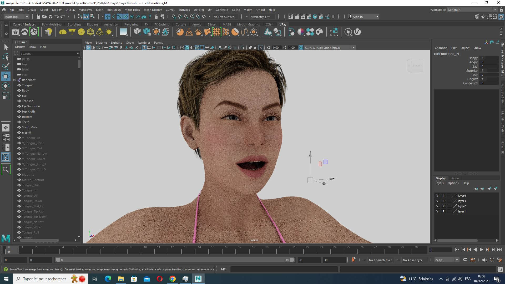 Amelia - Perfect Base Shape V3 3D Model by khaloui