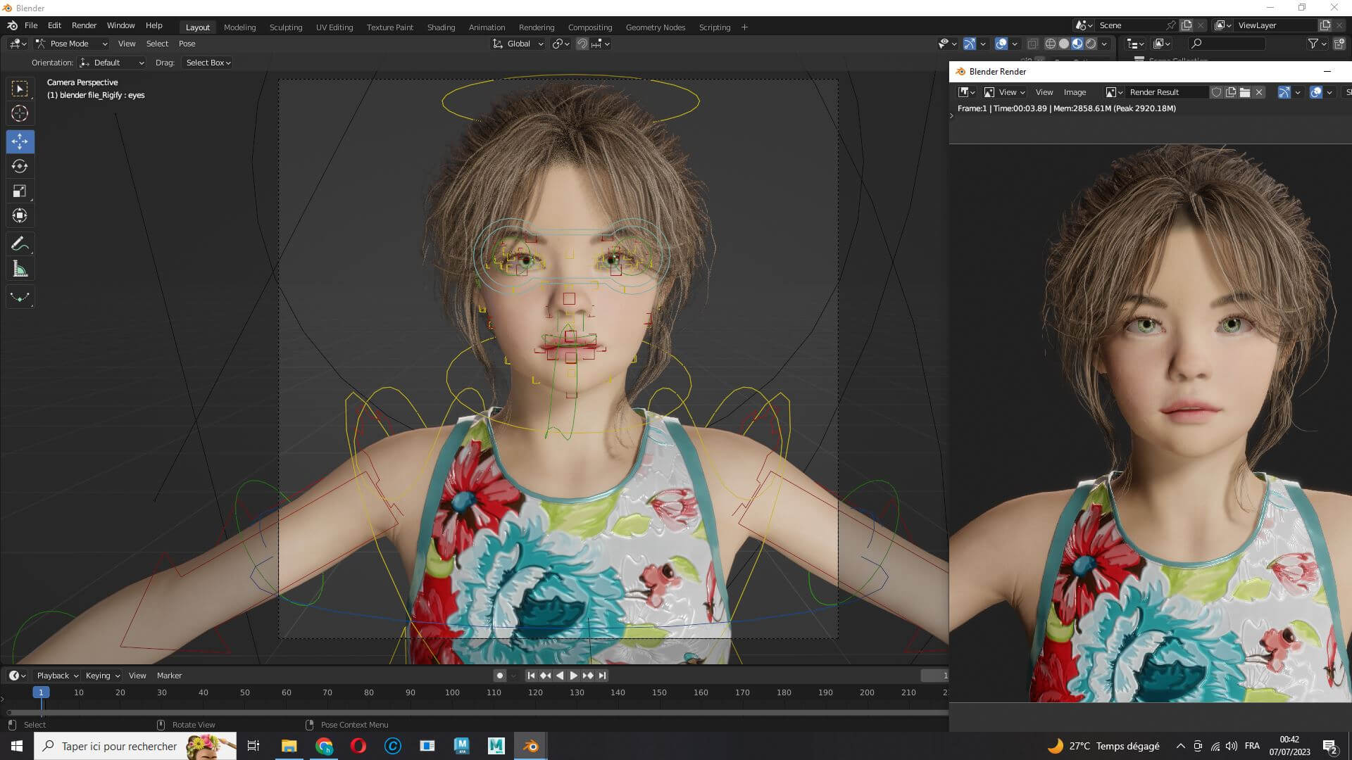 Angelie Sweet Girl 3d Model By Khaloui