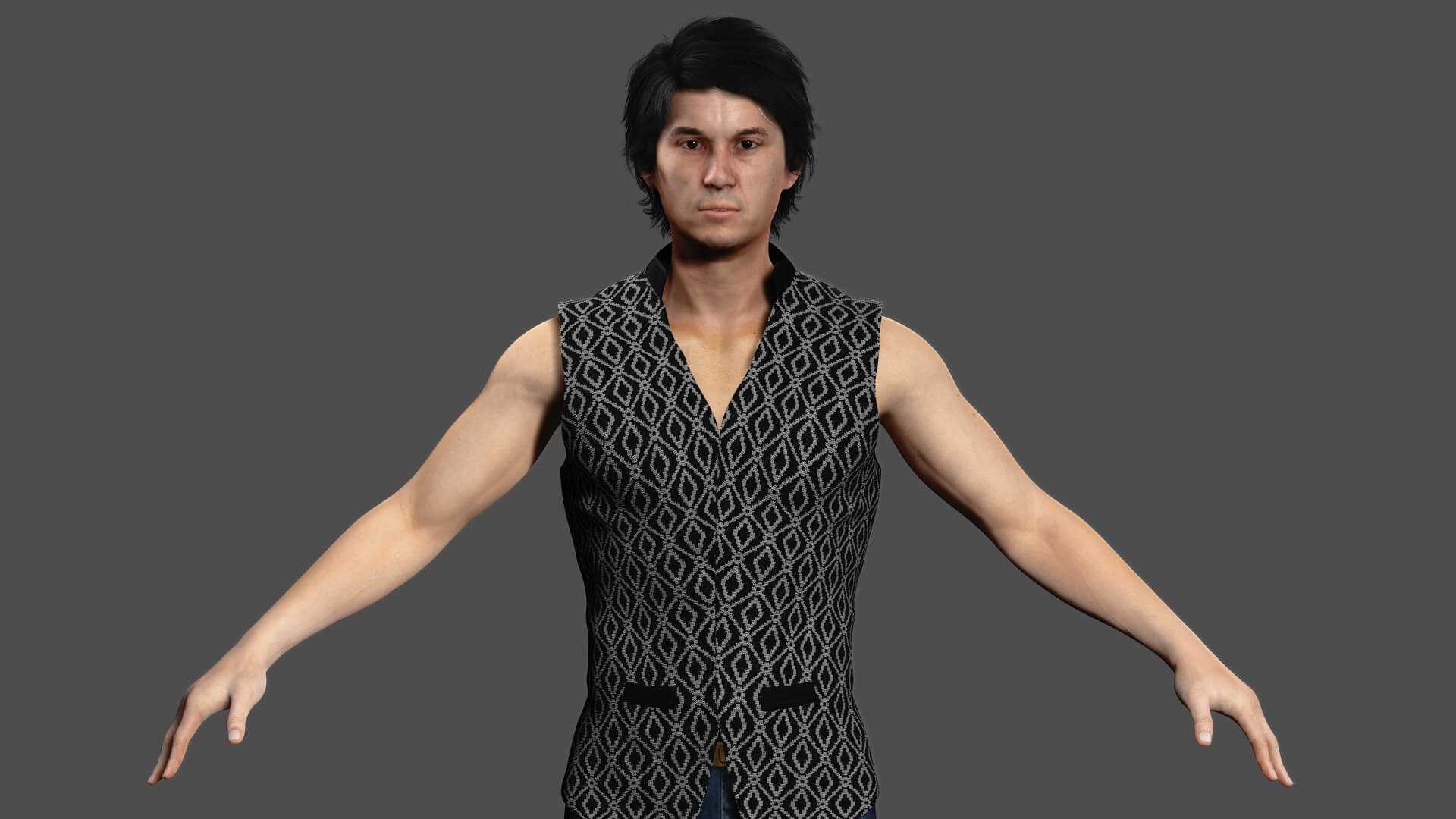 Asian Gangster Yakuza - 3D Model by khaloui