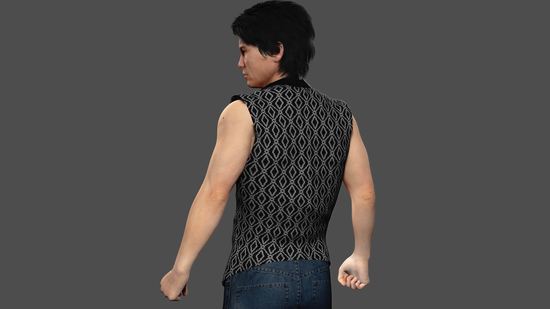 Asian Gangster Yakuza - 3D Model by khaloui