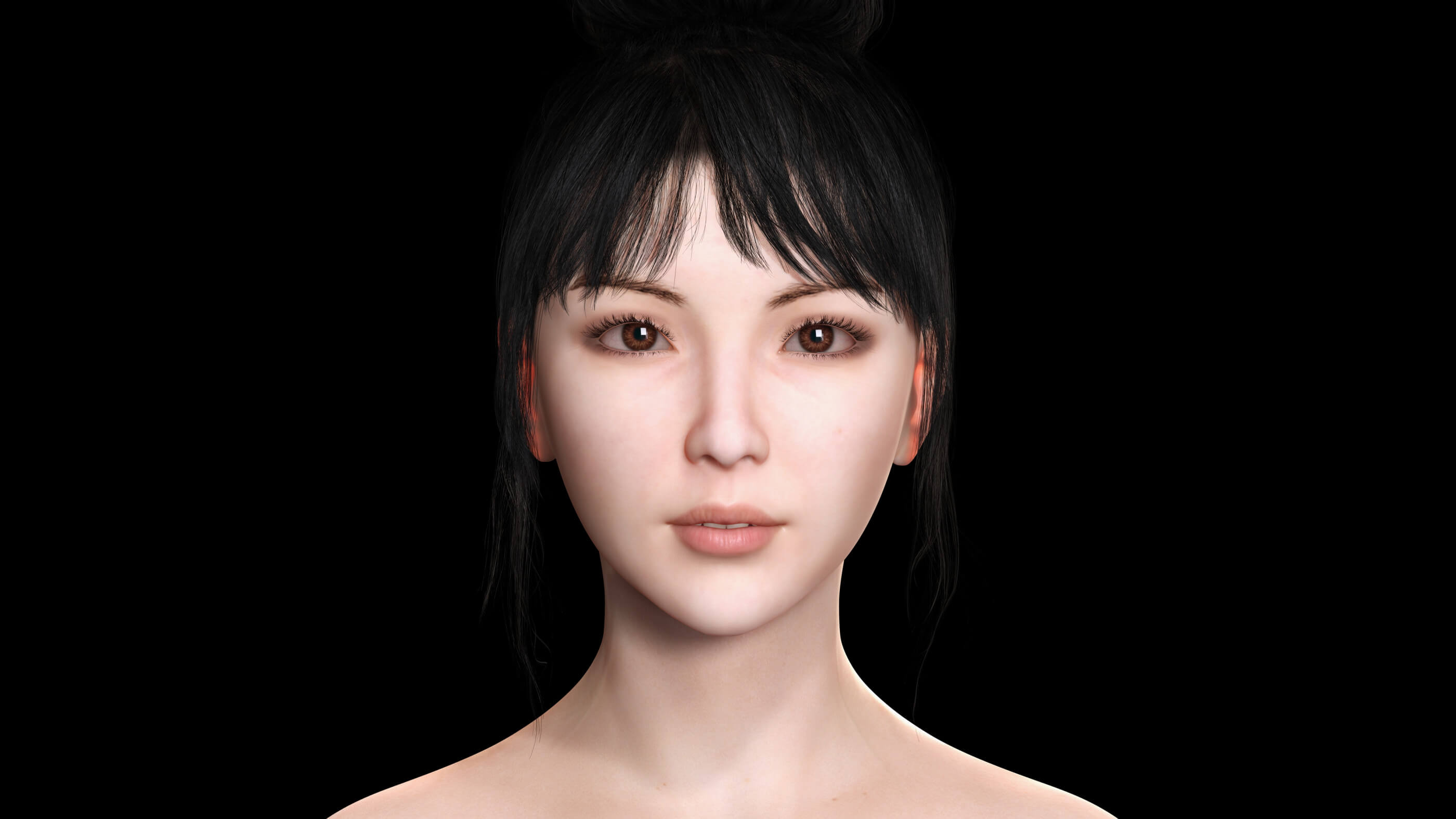Asian Woman Perfect Base Shape - 3D Model by khaloui