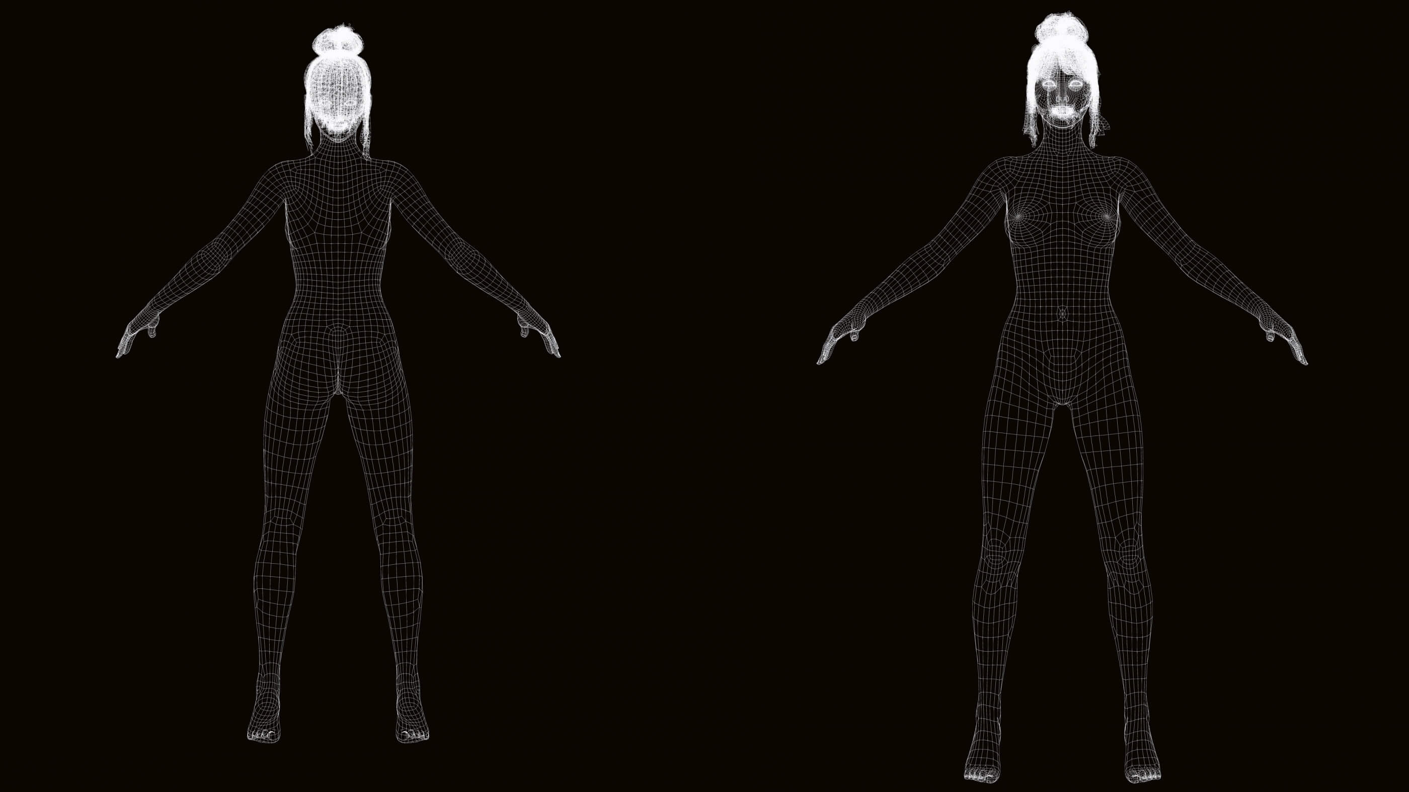 Asian Woman Perfect Base Shape - 3D Model by khaloui